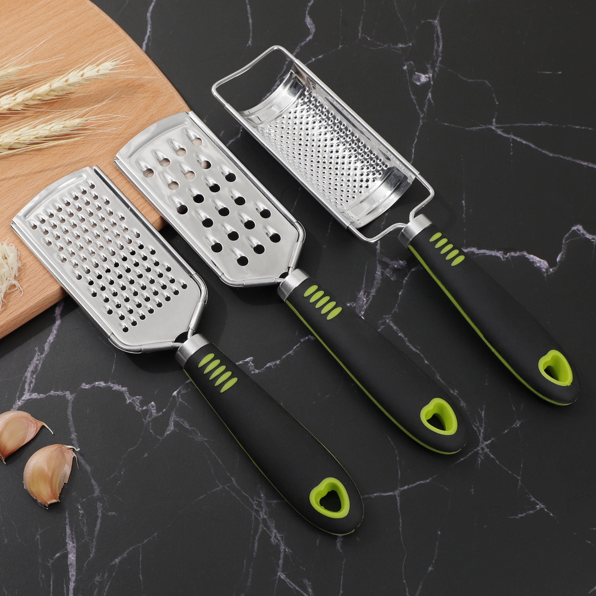 Uxcell Stainless Steel Cheese Grater Zester Set, 3Pcs - Walmart.com