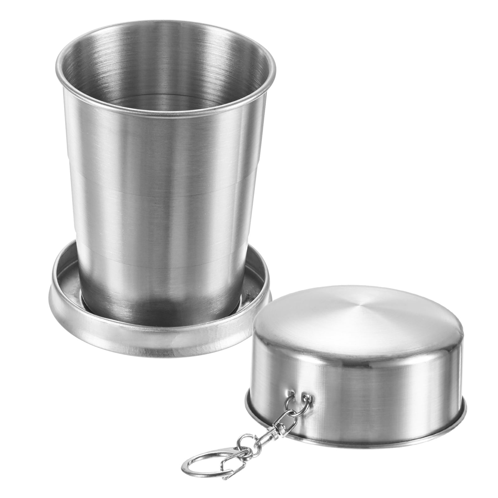 Uxcell Stainless Steel Collapsible Travel Cup, 5oz(150ml) Reusable ...