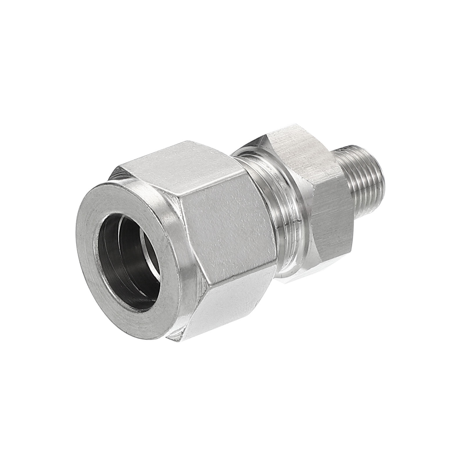 Uxcell Stainless Steel Compression Tube Fitting, Double Ferrules ...