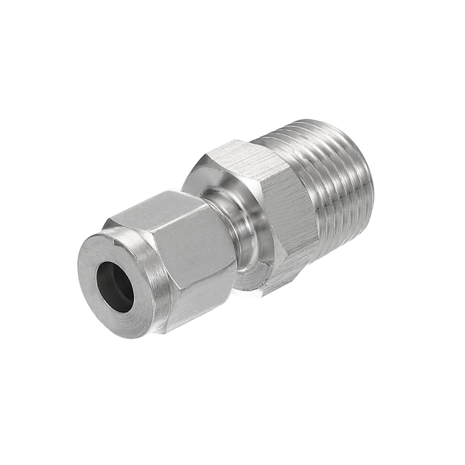 Uxcell Stainless Steel Compression Tube Fitting, Double Ferrules ...