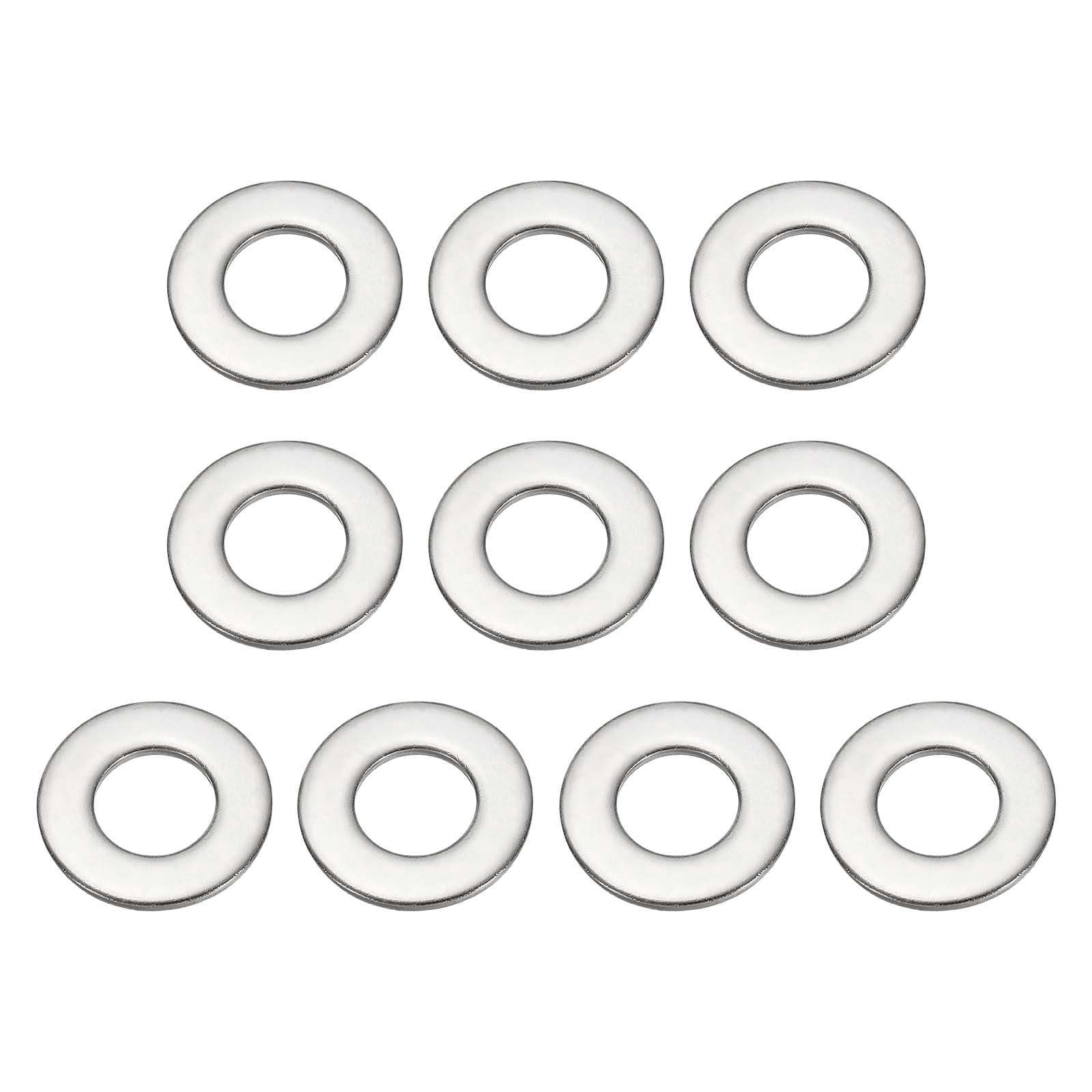 Uxcell Stainless Steel Flat Washers, Round Metal Washer Small Spacer ...