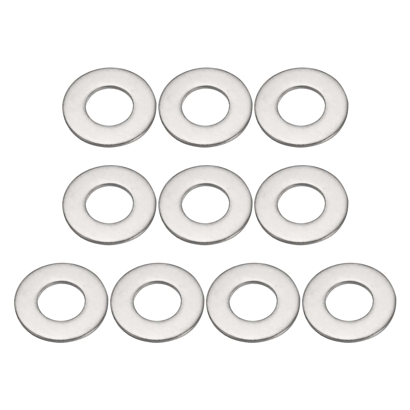 Uxcell Stainless Steel Flat Washers, Round Metal Washer Small Spacer ...