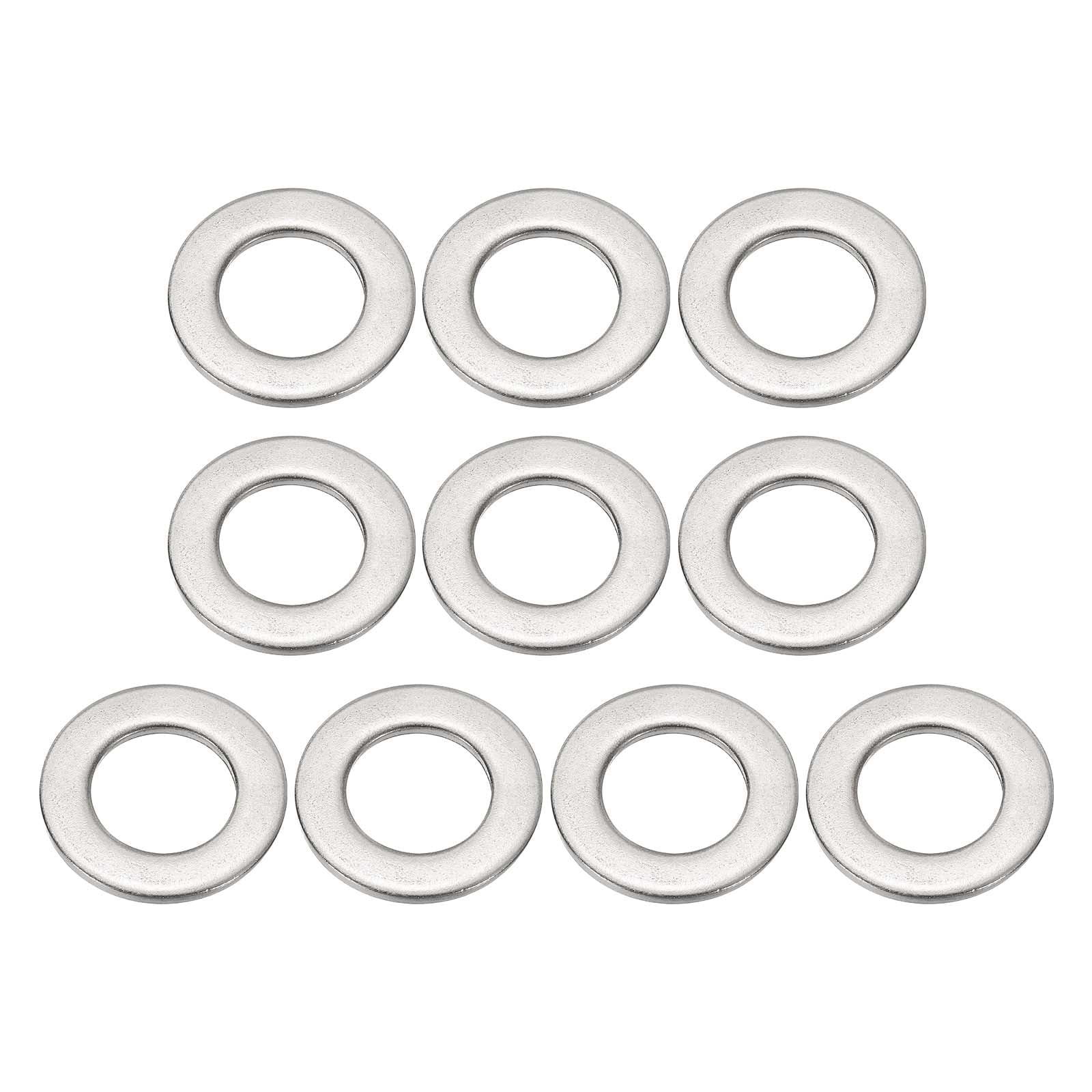 Uxcell Stainless Steel Flat Washers Round Metal Washer Small Spacer for ...