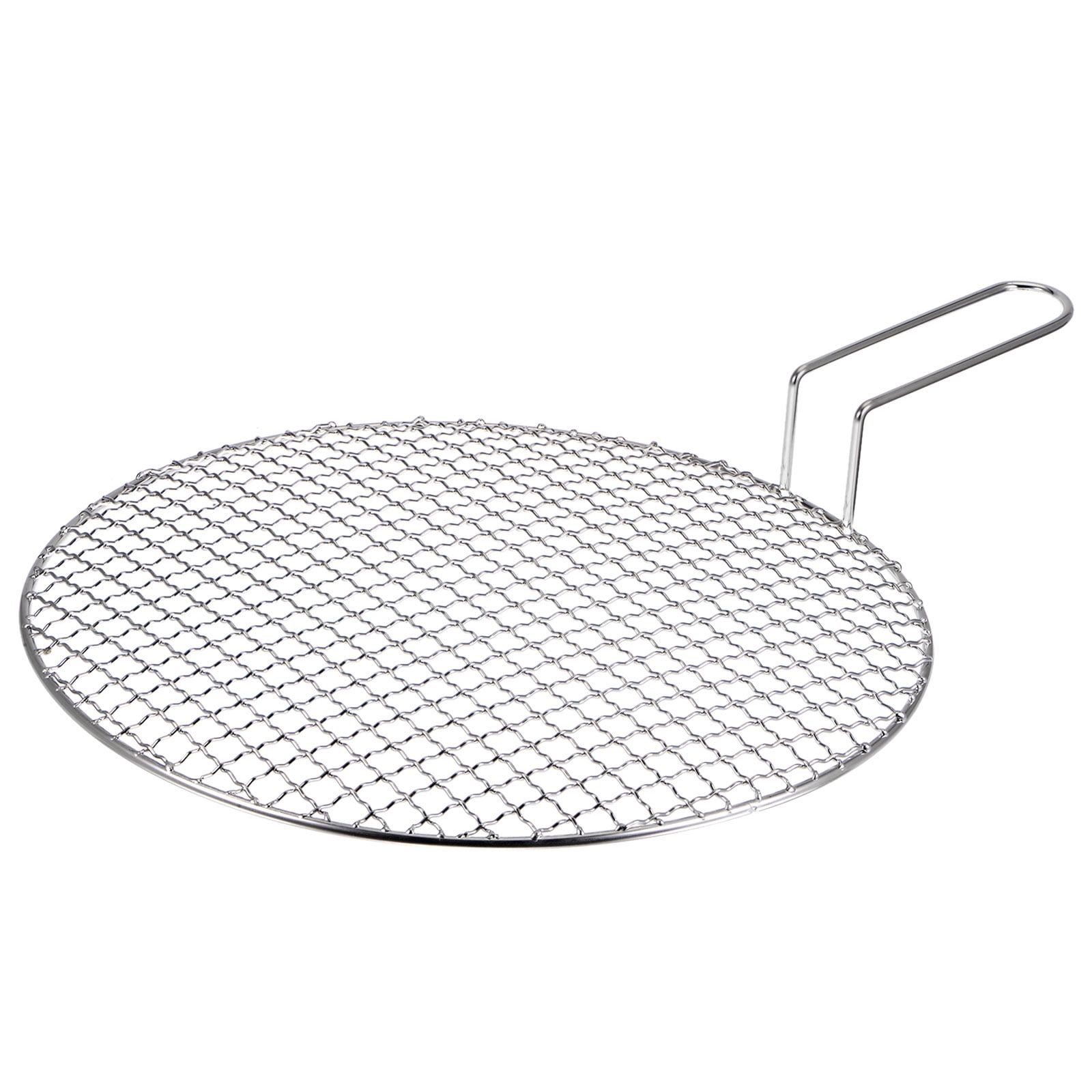 Uxcell Stainless Steel Grill, 13.8-inch Round Barbecue Net BBQ Grill ...