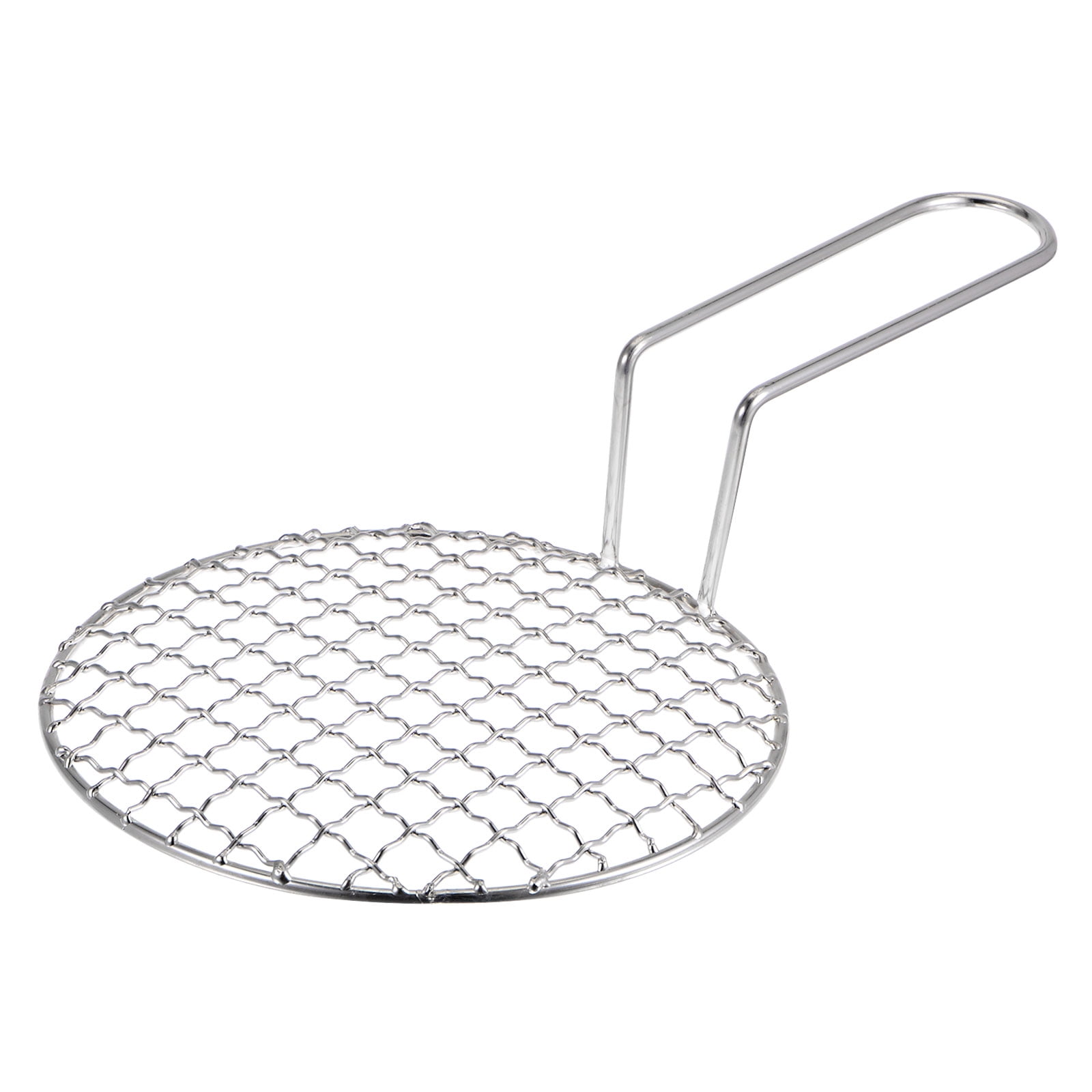 Uxcell Stainless Steel Grill, 6.5-inch Round Barbecue Net BBQ Grill ...