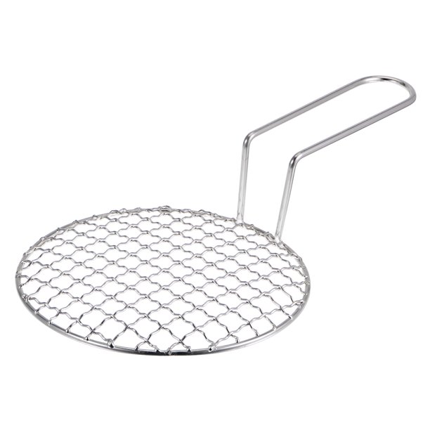 Uxcell Stainless Steel Grill, 6.5-inch Round Barbecue Net BBQ Grill ...