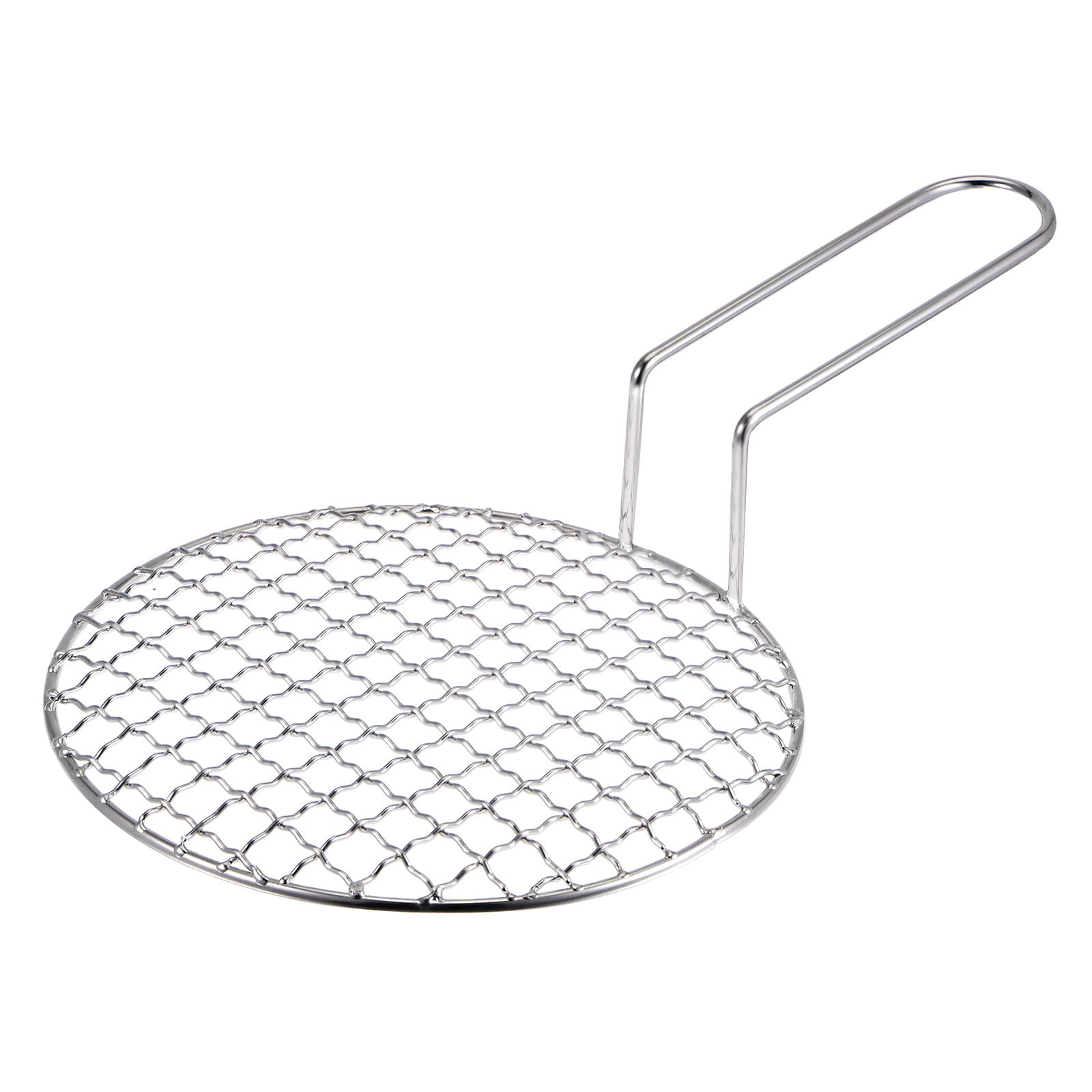 Uxcell Stainless Steel Grill, 7-inch Round Barbecue Net BBQ Grill ...