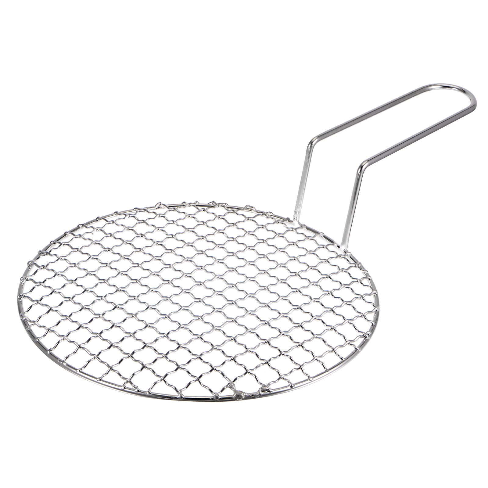 Uxcell Stainless Steel Grill, 8-inch Round Barbecue Net BBQ Grill ...