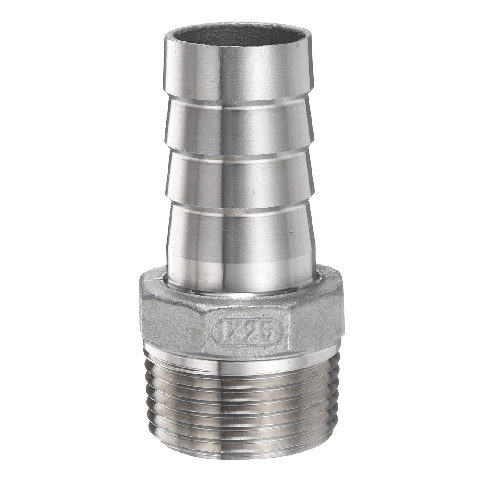 Uxcell Stainless Steel Hose Barb Fitting 25mm Barbed x dn25 NPT Male ...