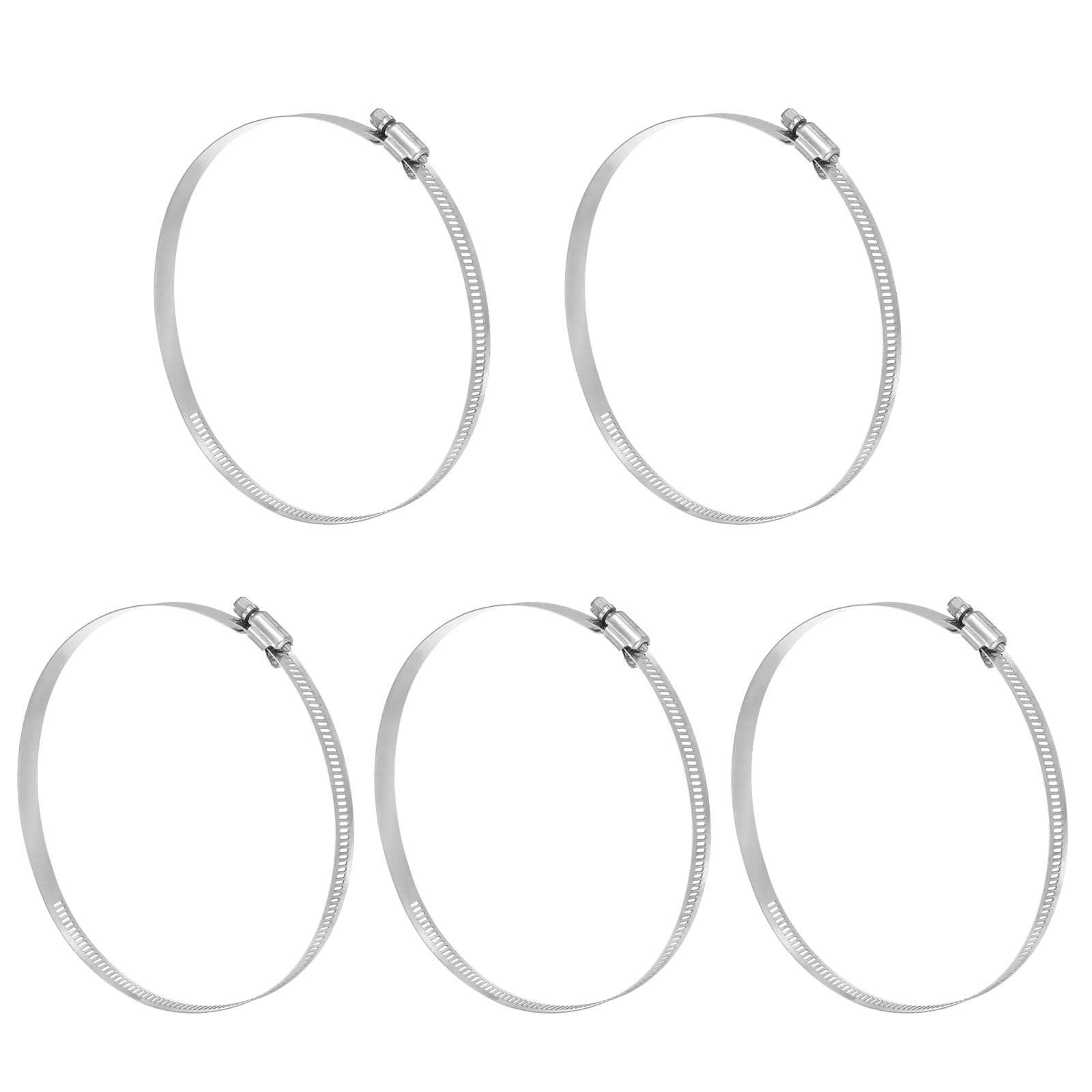Uxcell Stainless Steel Hose Clamp Worm Gear Clamp Adjustable Fuel Line ...