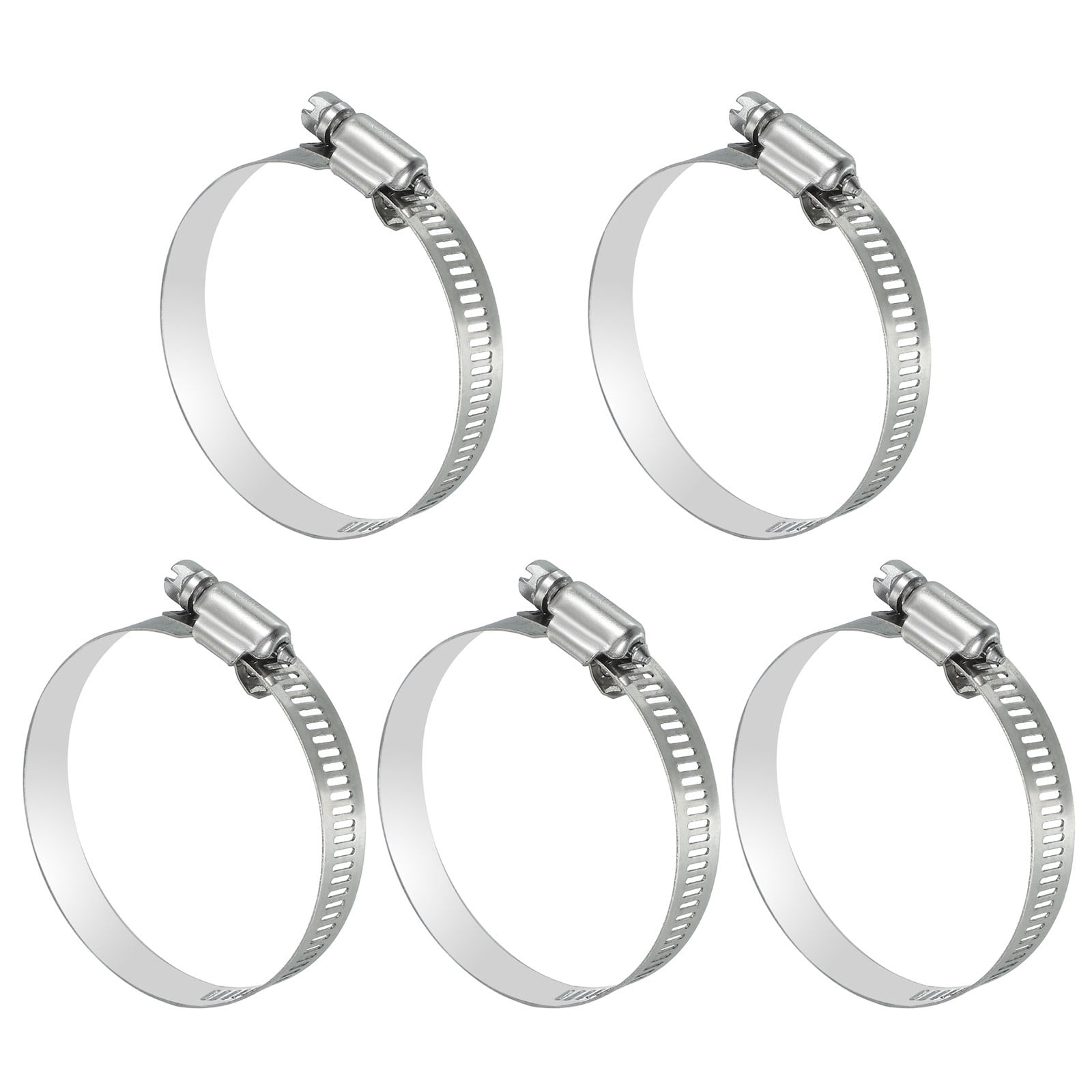 Uxcell Stainless Steel Hose Clamp Worm Gear Clamp Adjustable Fuel Line ...