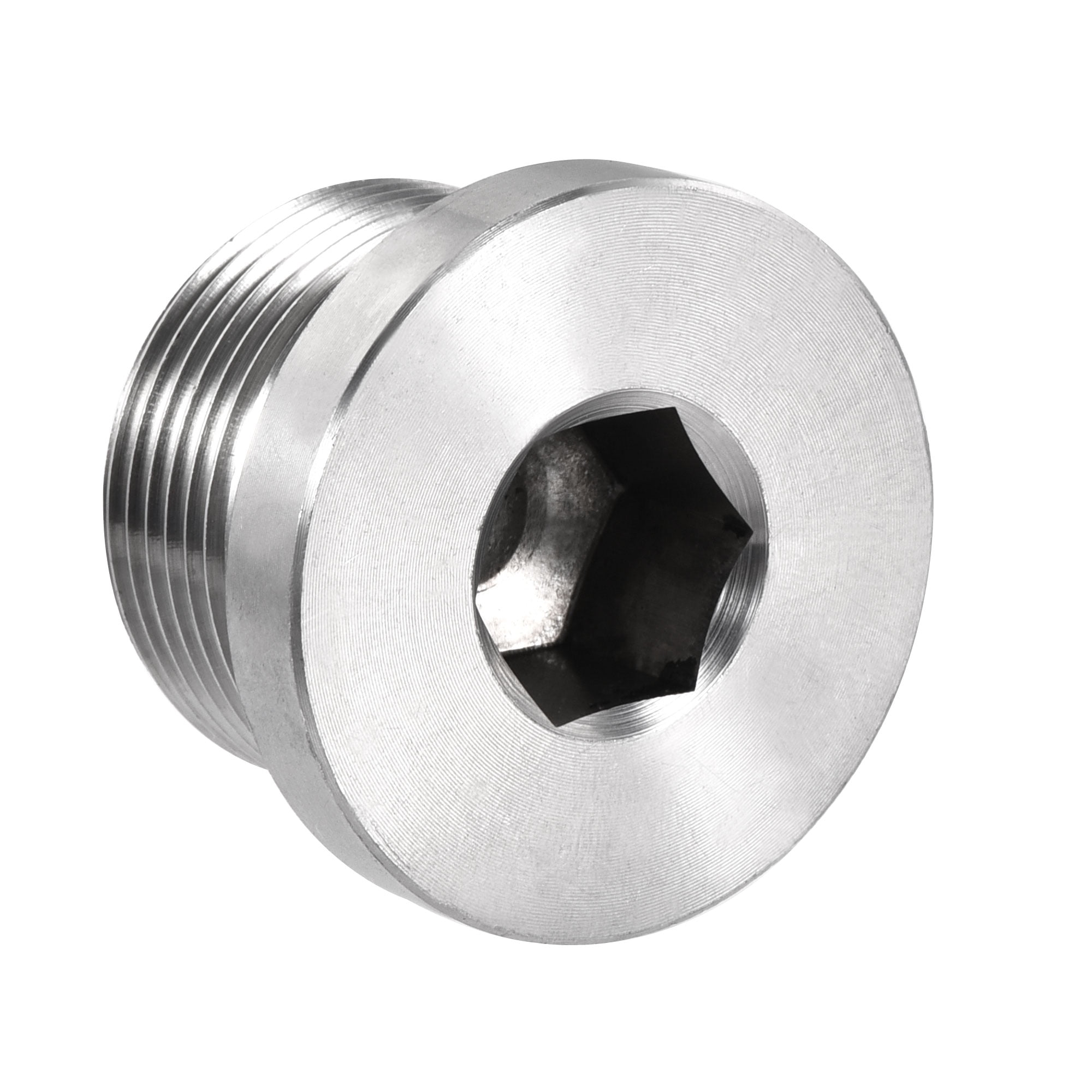 Uxcell Stainless Steel Inner Hex Head M26x1.5 Pipe Fitting Plug ...