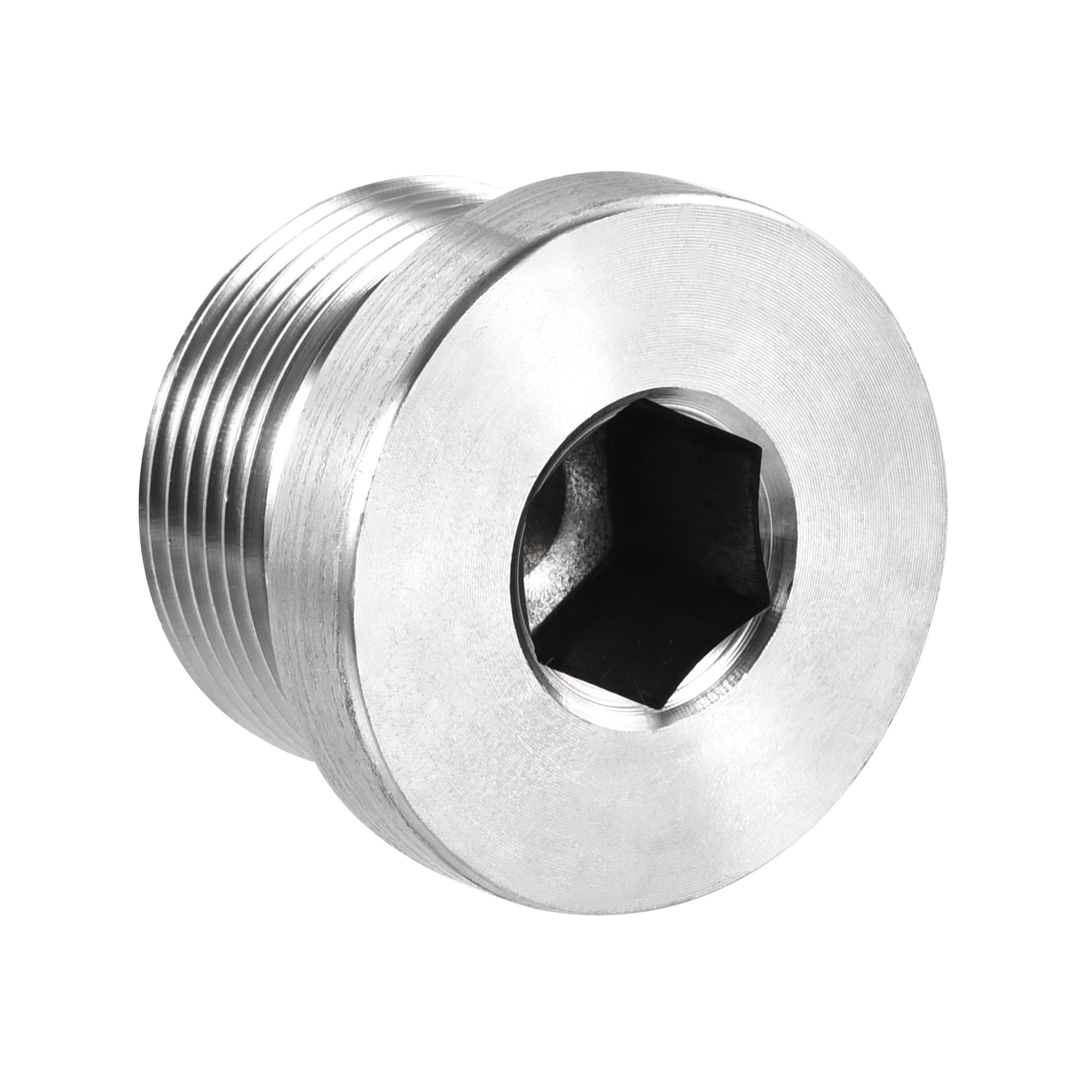 Uxcell Stainless Steel Inner Hex Head M27x1.5 Pipe Fitting Plug ...