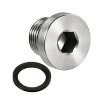 Uxcell M27*1.5 Internal Hex Head Pipe Fitting Plug, Male Thread 45 ...