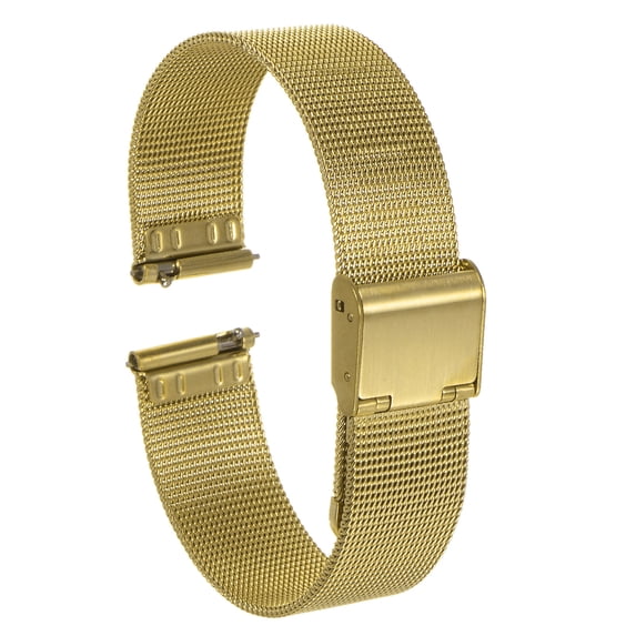 Uxcell Stainless Steel Mesh Watch Band 12mm Quick Release Adjustable ...
