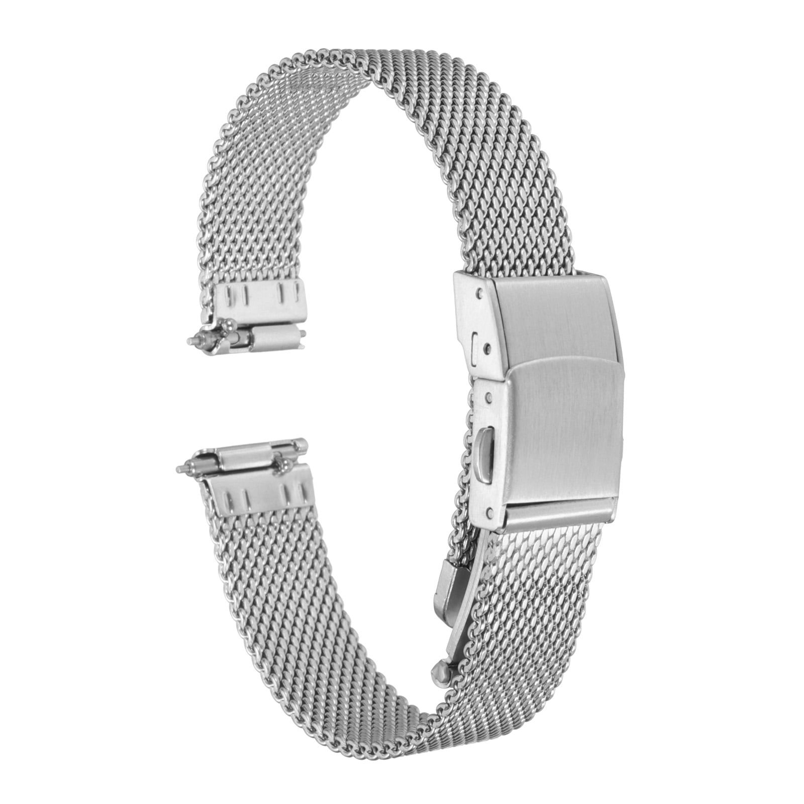 Uxcell Stainless Steel Mesh Watch Band 12mm Quick Release Metal ...