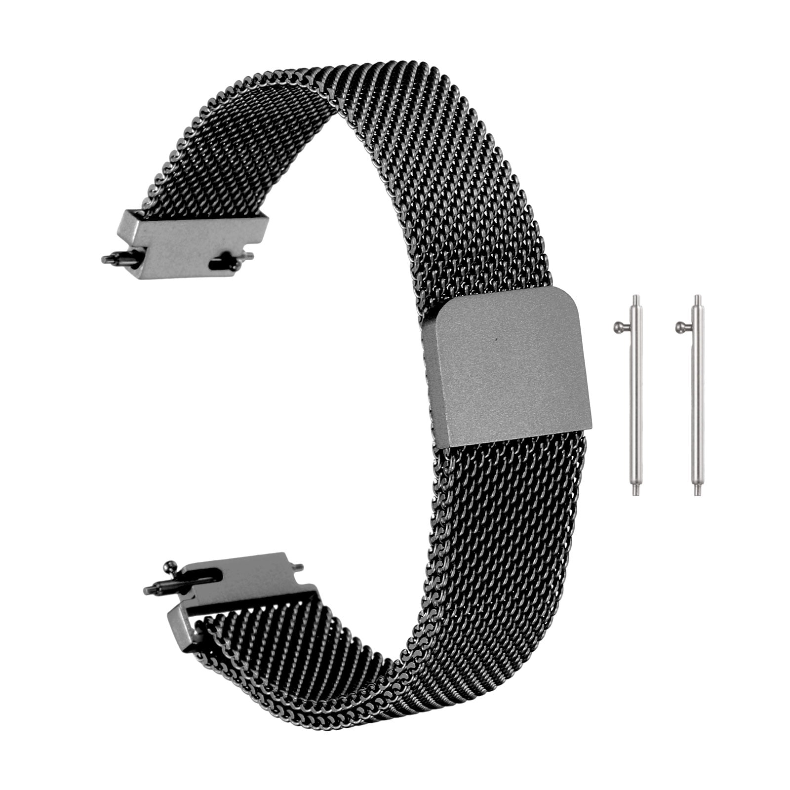 Uxcell Stainless Steel Mesh Watch Band 12mm Quick Release Metal ...