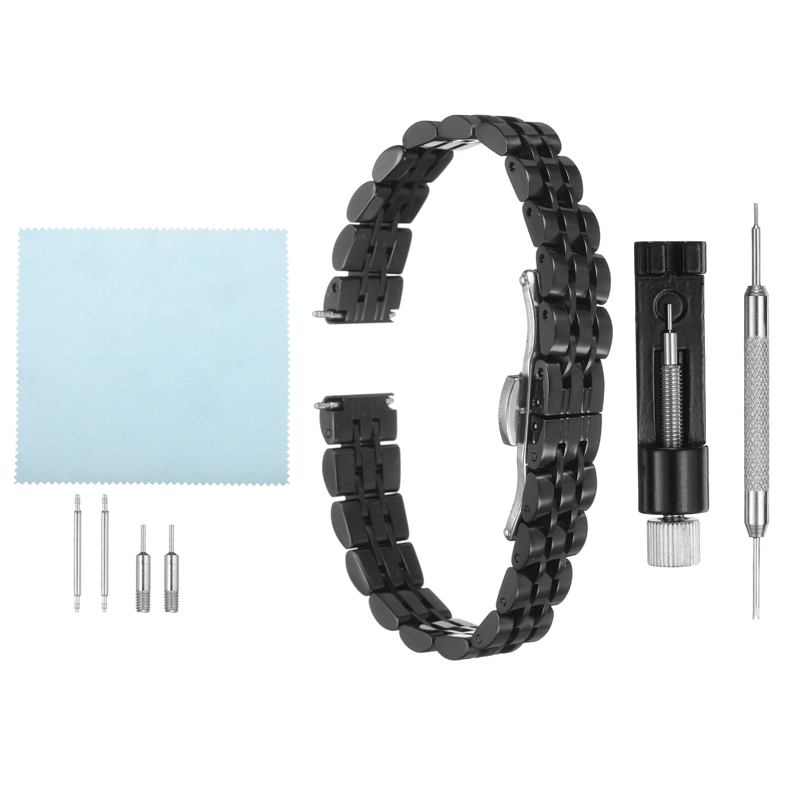 Uxcell Stainless Steel Mesh Watch Band 12mm Quick Release Metal Watch ...