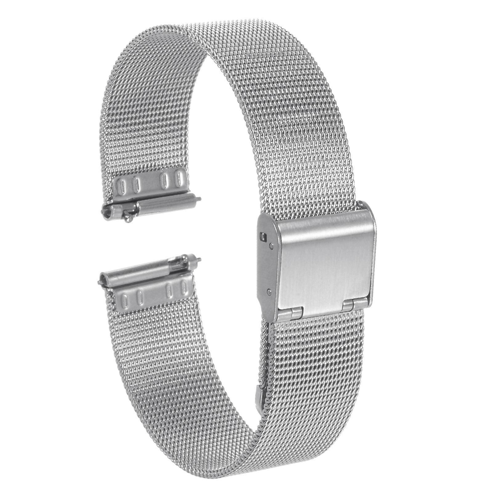 Uxcell Stainless Steel Mesh Watch Band 14mm Quick Release Adjustable ...