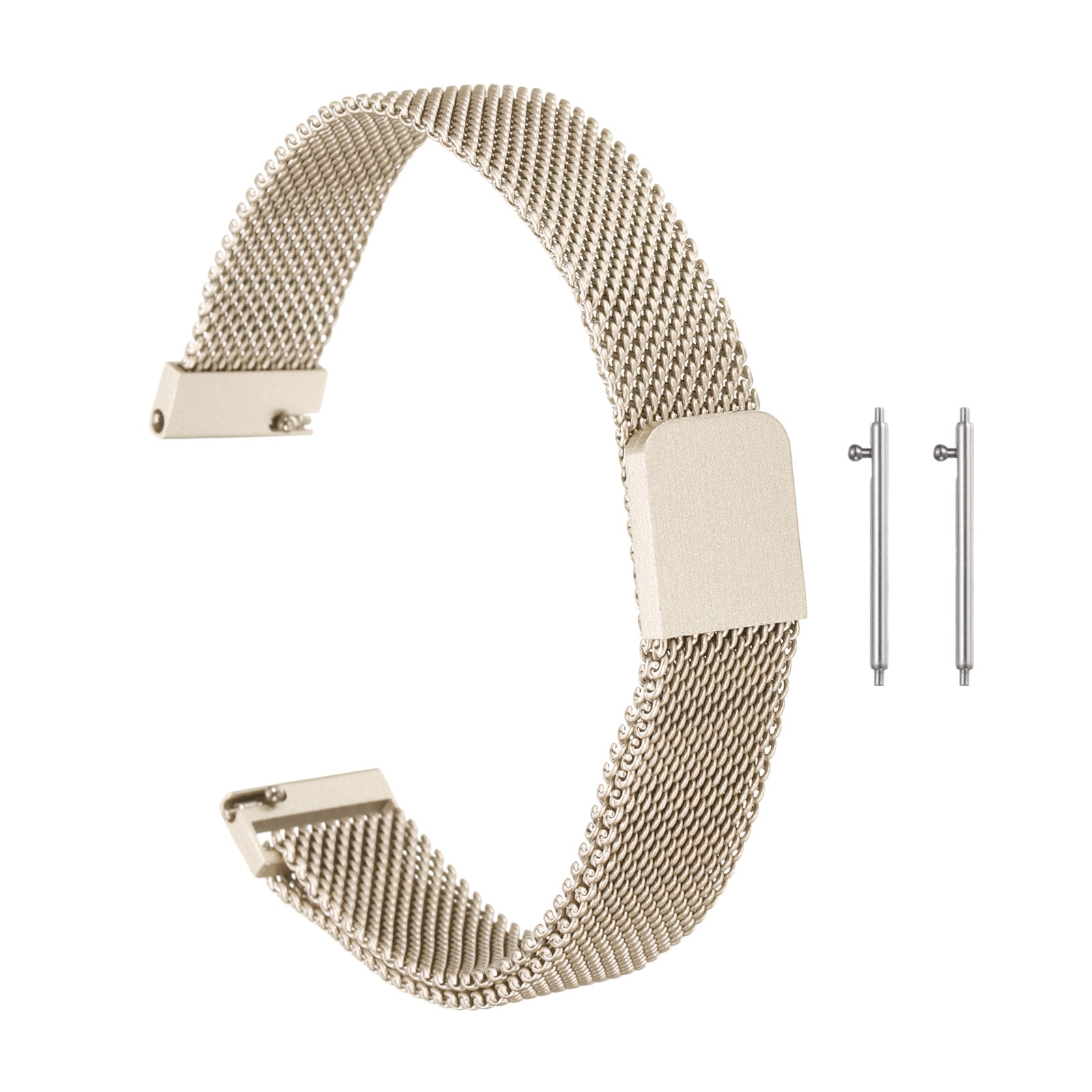 Uxcell Stainless Steel Mesh Watch Band 14mm Quick Release Metal ...