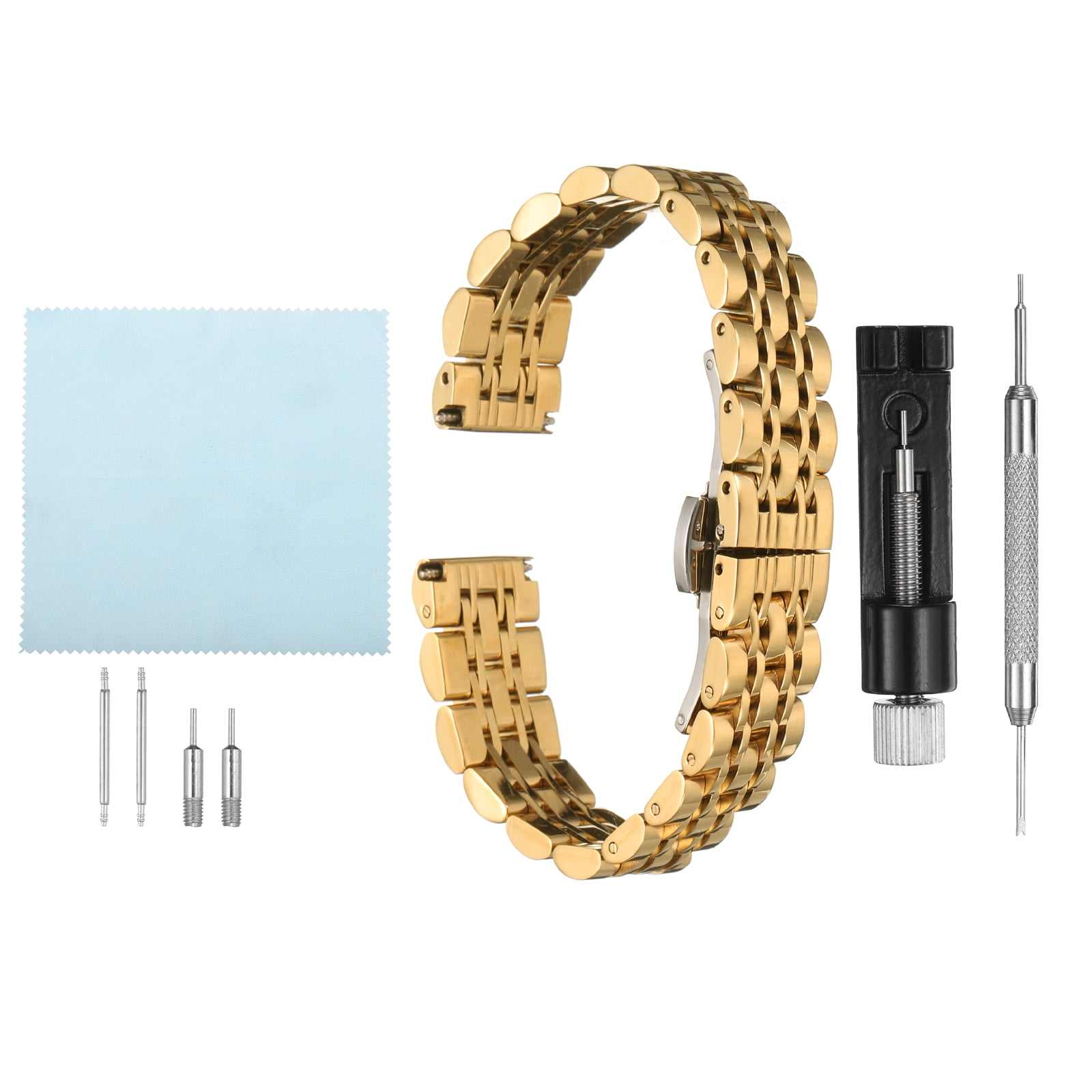 Uxcell Stainless Steel Mesh Watch Band 14mm Quick Release Metal Watch ...