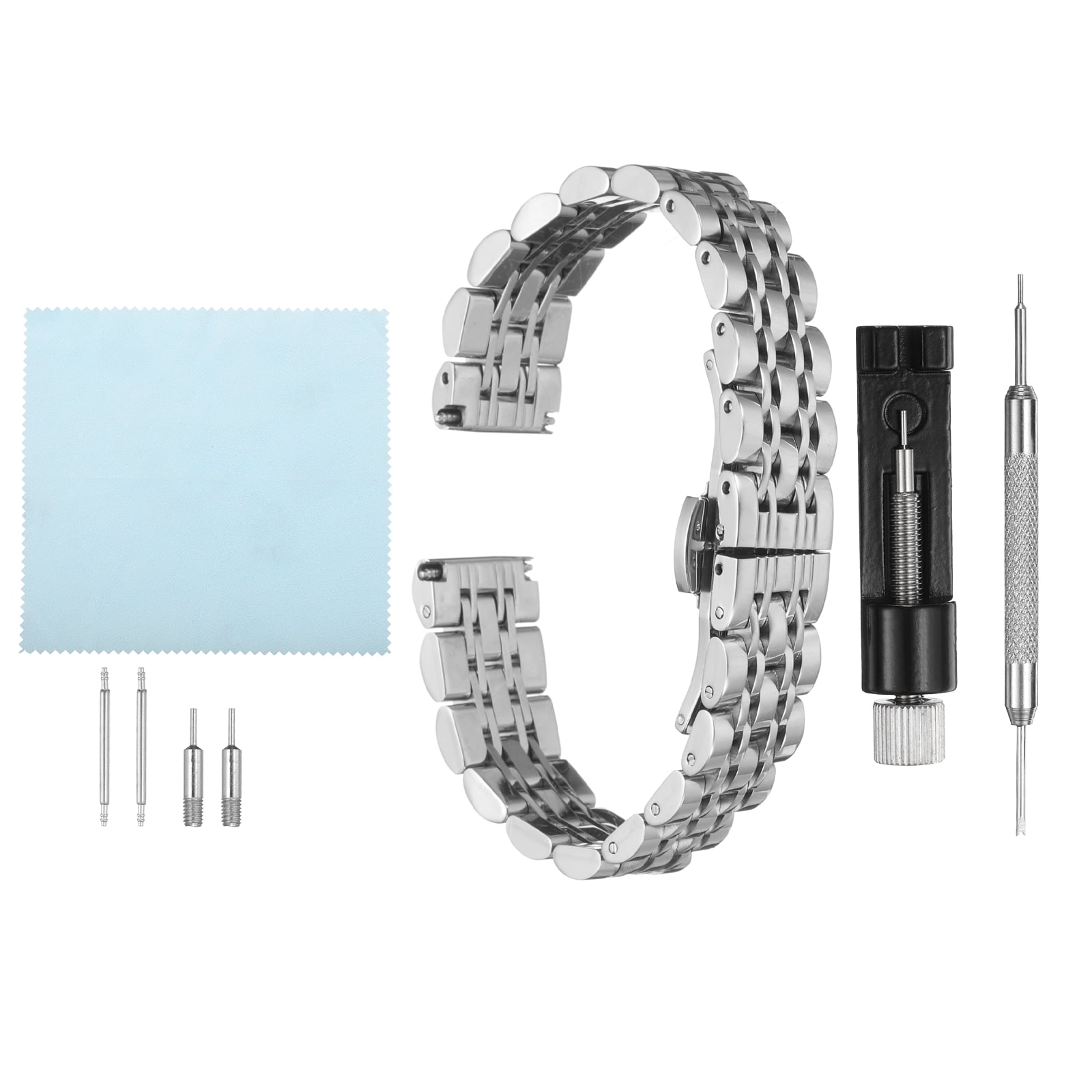 Uxcell Stainless Steel Mesh Watch Band 14mm Quick Release Metal Watch ...