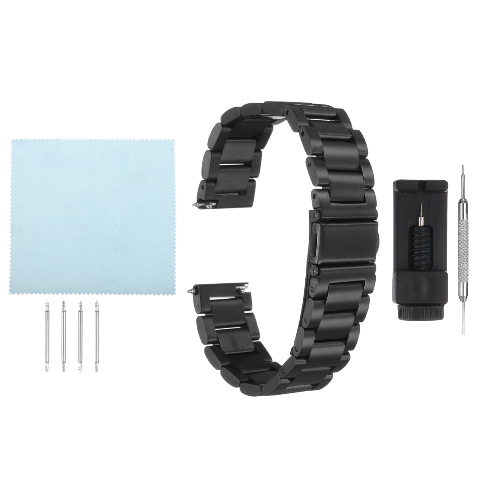 Uxcell Stainless Steel Mesh Watch Band 18mm Quick Release Metal Folding ...