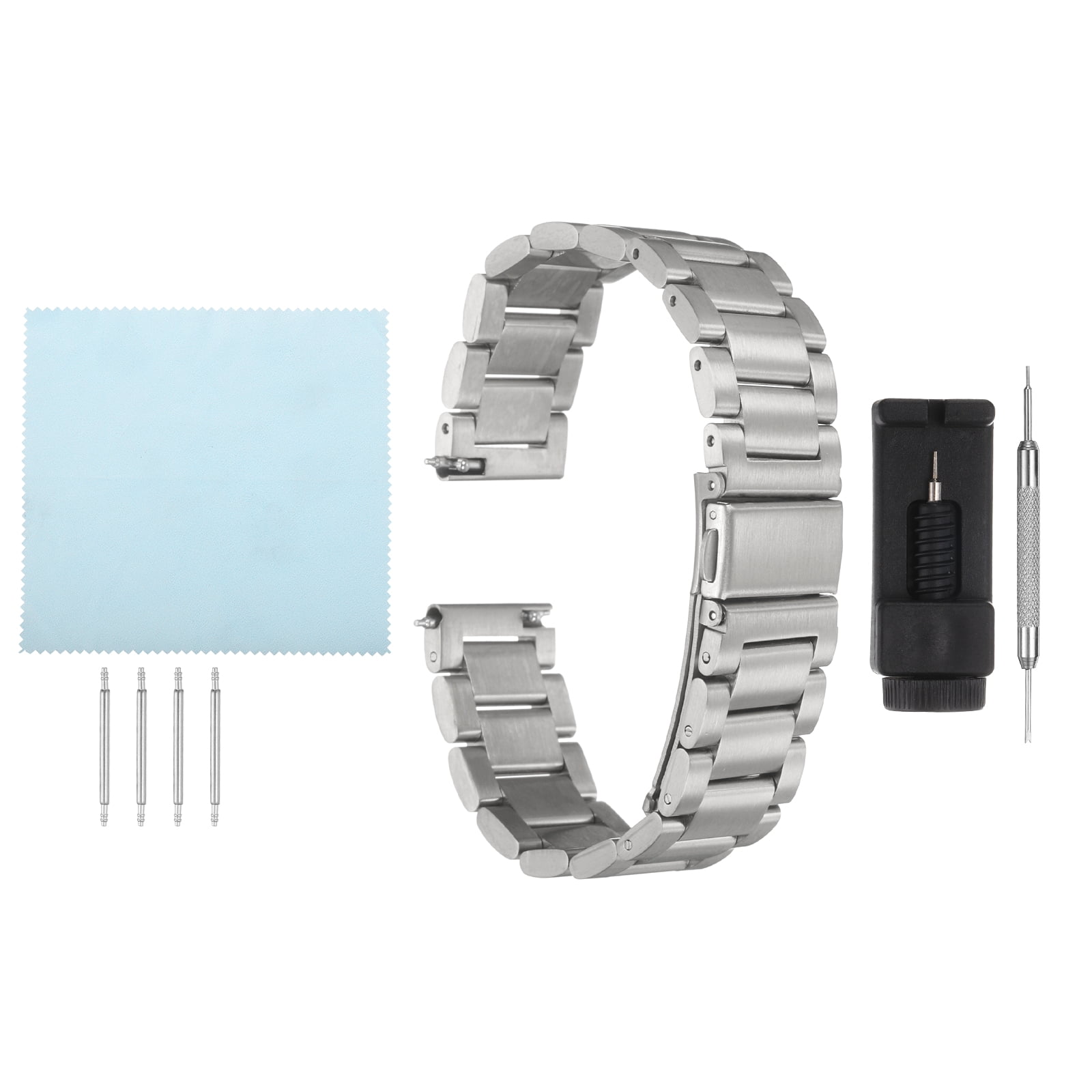 Uxcell Stainless Steel Mesh Watch Band 18mm Quick Release Metal Folding ...