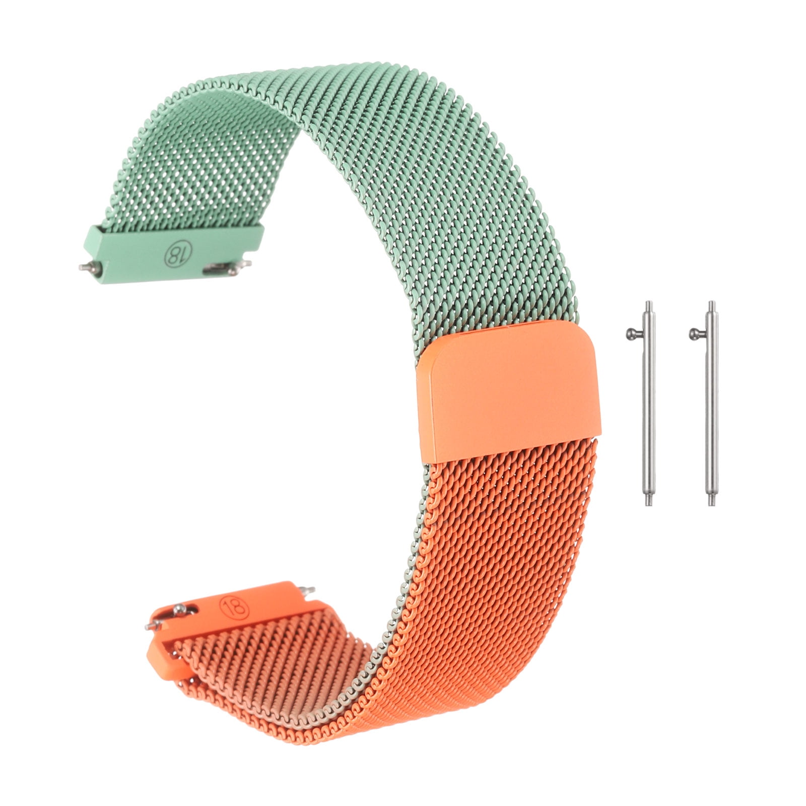 Uxcell Stainless Steel Mesh Watch Band 18mm Quick Release Metal ...