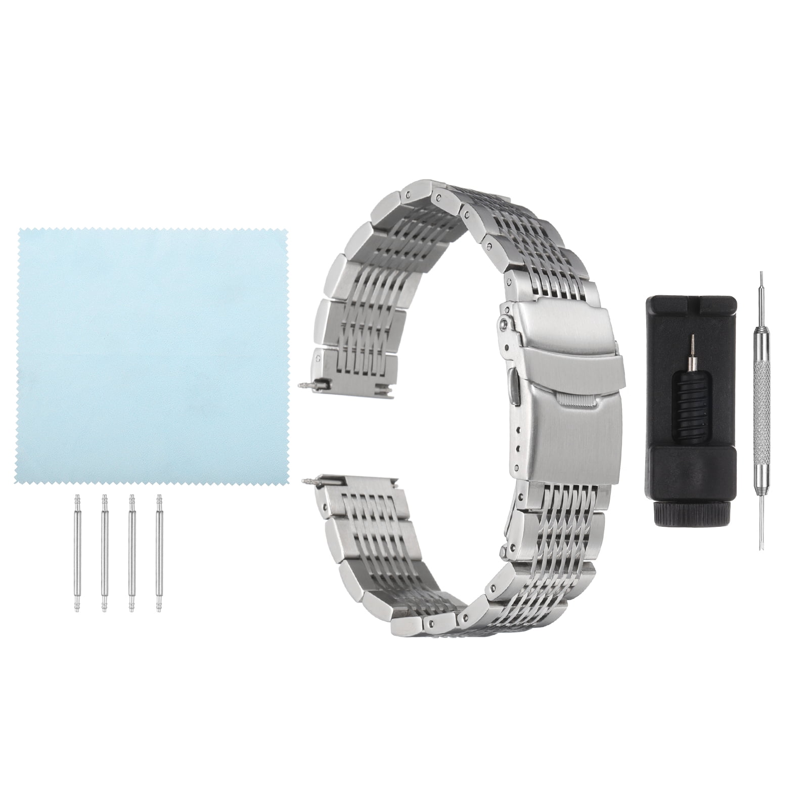 Uxcell Stainless Steel Mesh Watch Band 18mm Quick Release Metal Watch ...