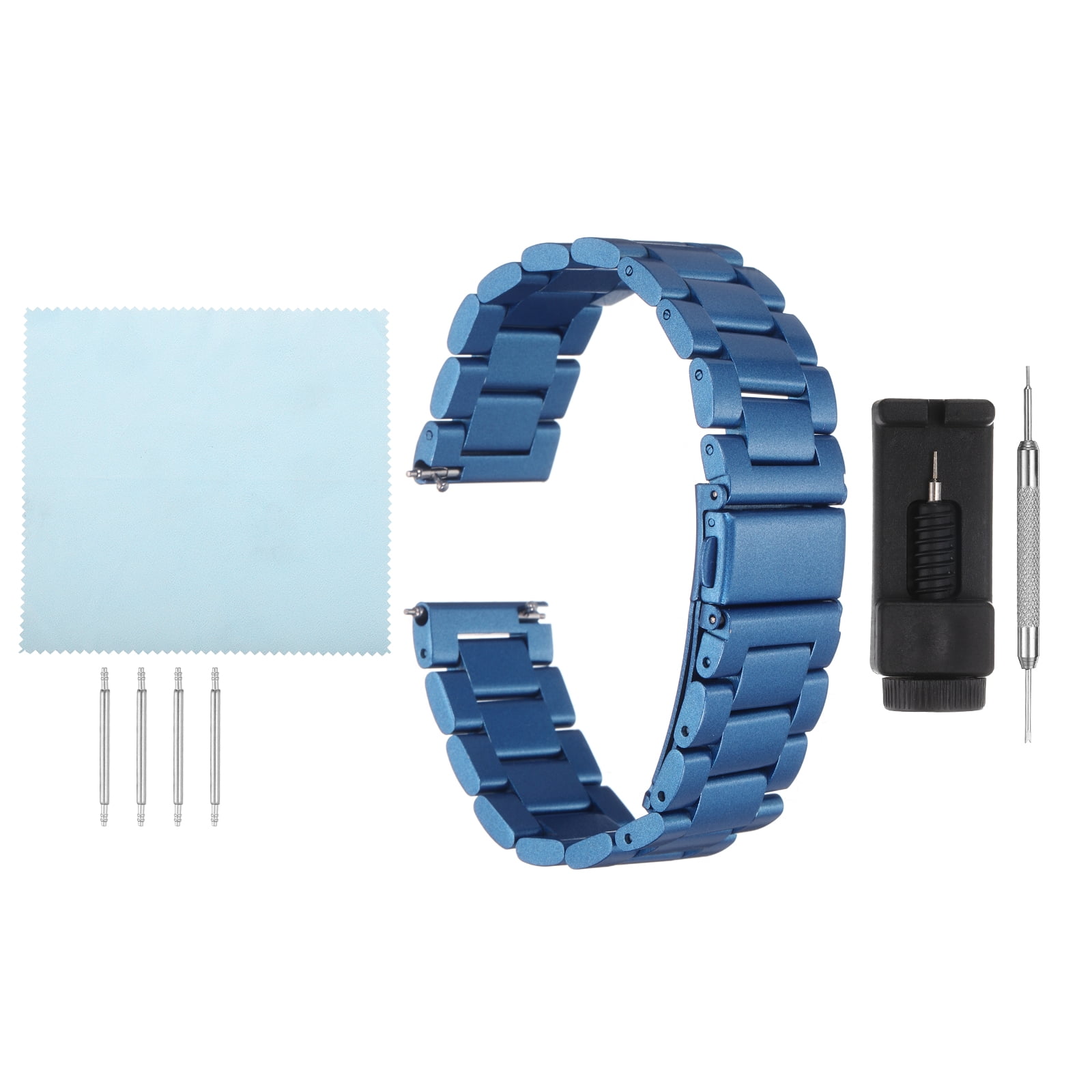 Uxcell Stainless Steel Mesh Watch Band 20mm Quick Release Metal Folding ...