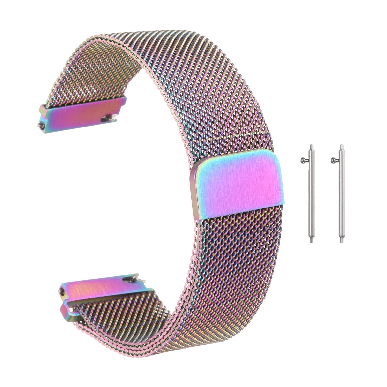 Uxcell Stainless Steel Mesh Watch Band 20mm Quick Release Metal ...