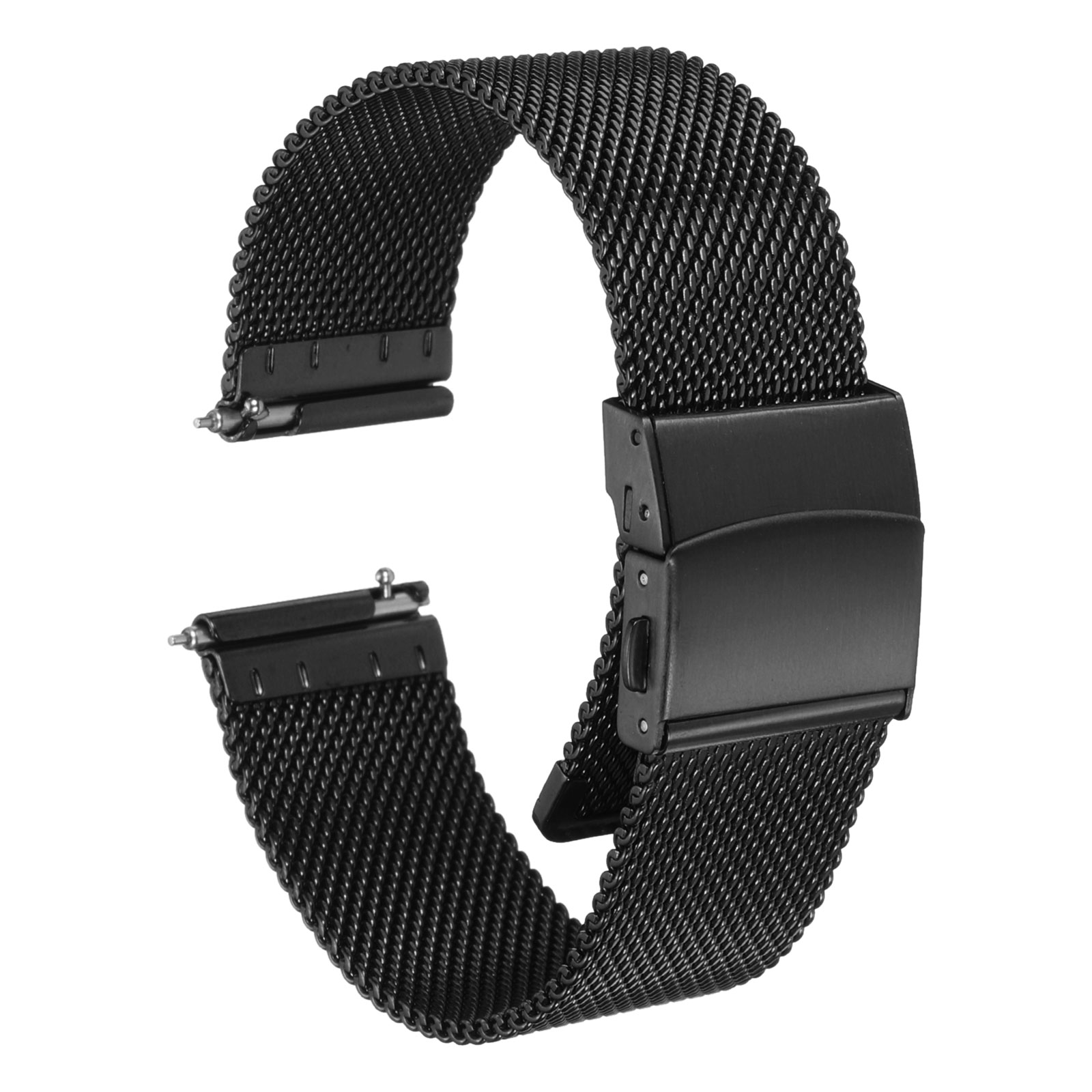 Uxcell Stainless Steel Mesh Watch Band 20mm Width 1.8mm Thick Quick ...