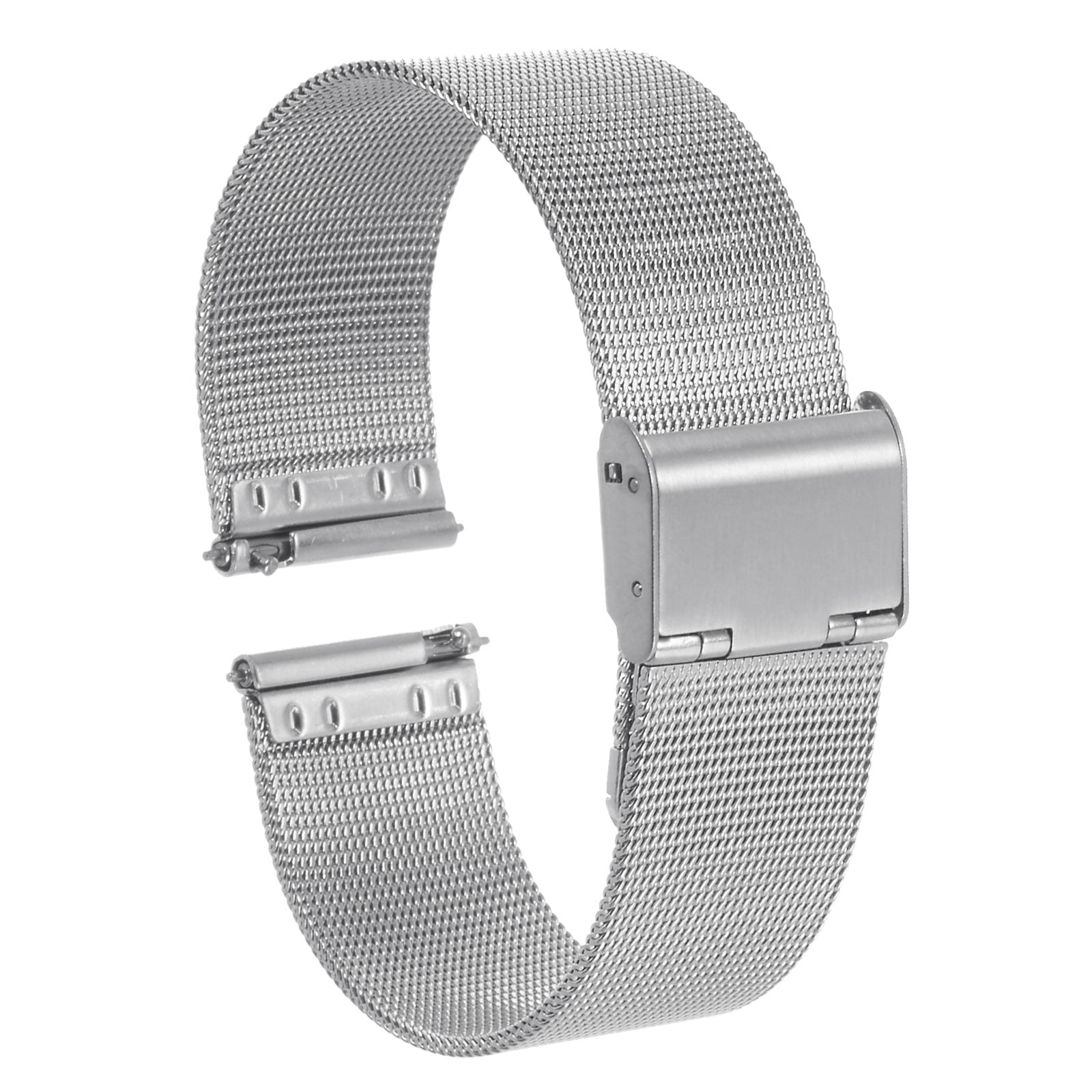 Uxcell Stainless Steel Mesh Watch Band 22mm Quick Release Adjustable ...