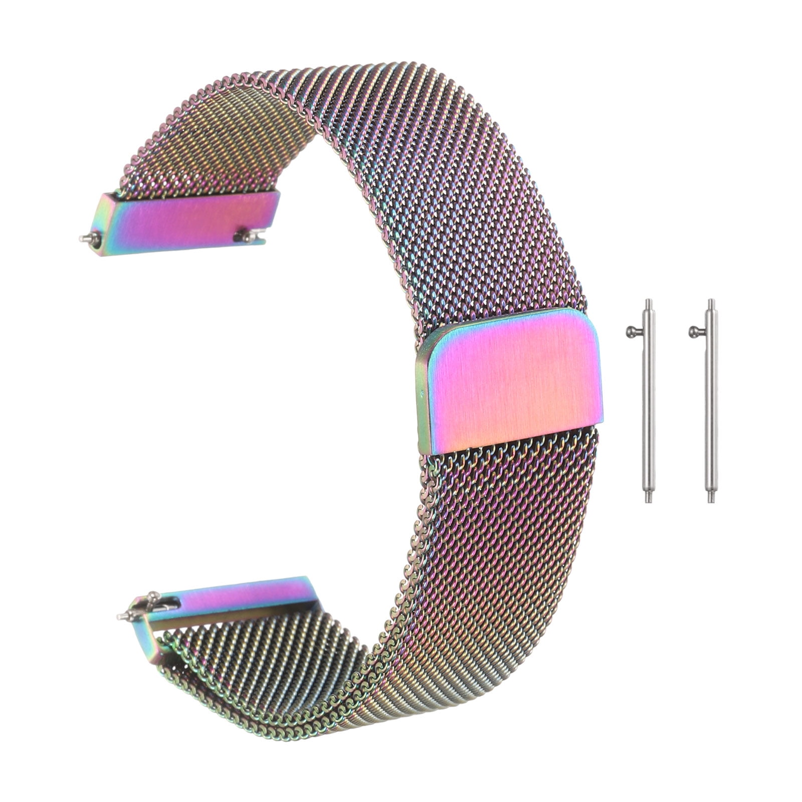 Uxcell Stainless Steel Mesh Watch Band 22mm Quick Release Metal ...