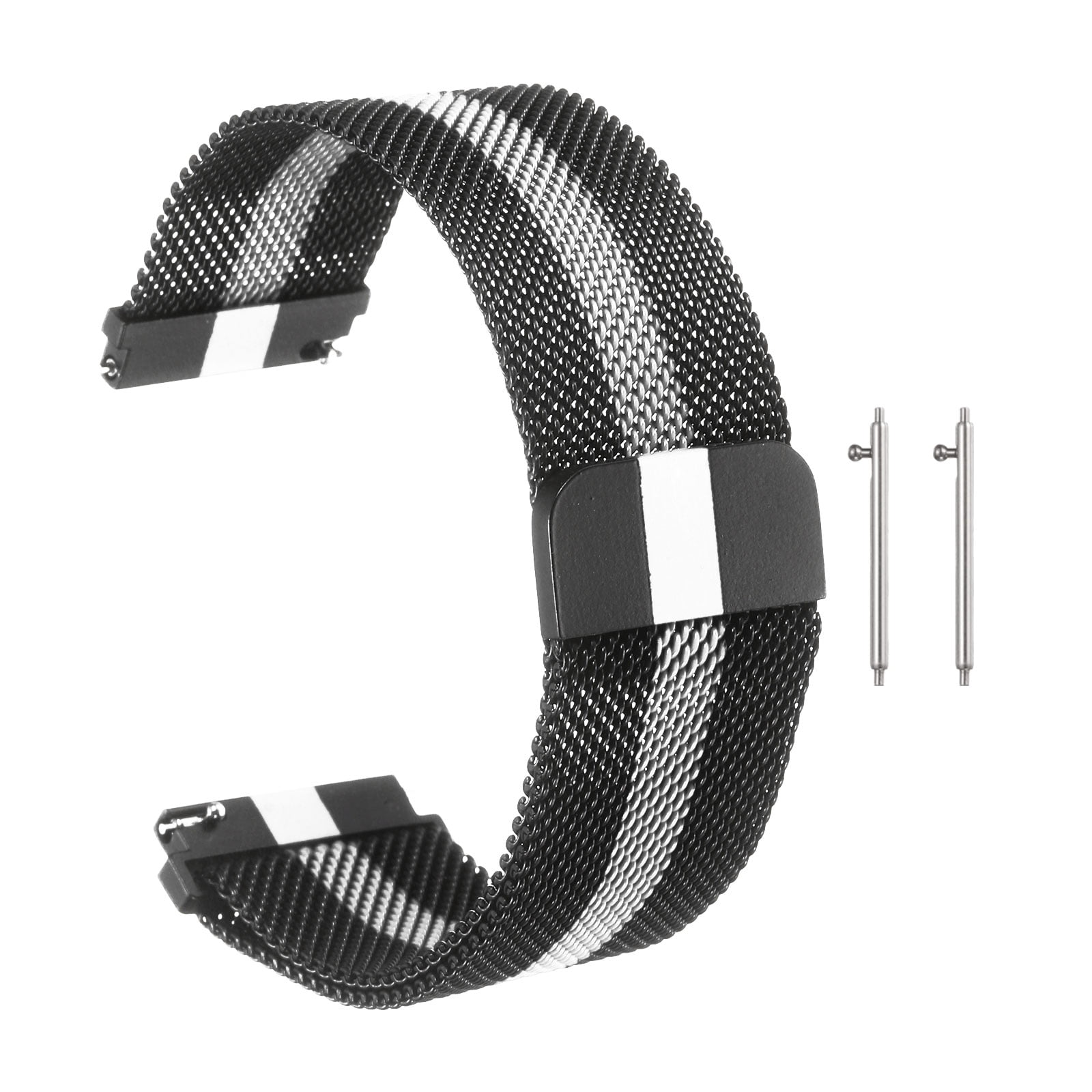 Uxcell 22mm Stainless Steel Metal Mesh Watch Band with Magnetic Buckle ...