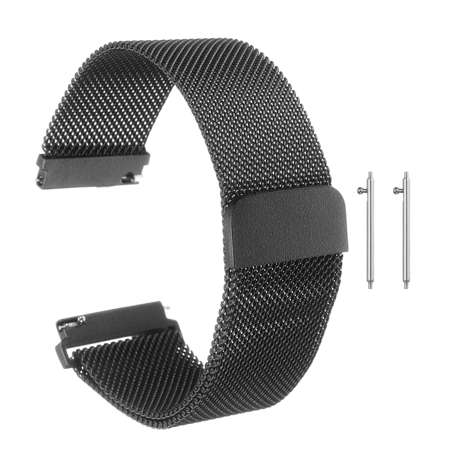 Uxcell Stainless Steel Mesh Watch Band 22mm Quick Release Metal ...