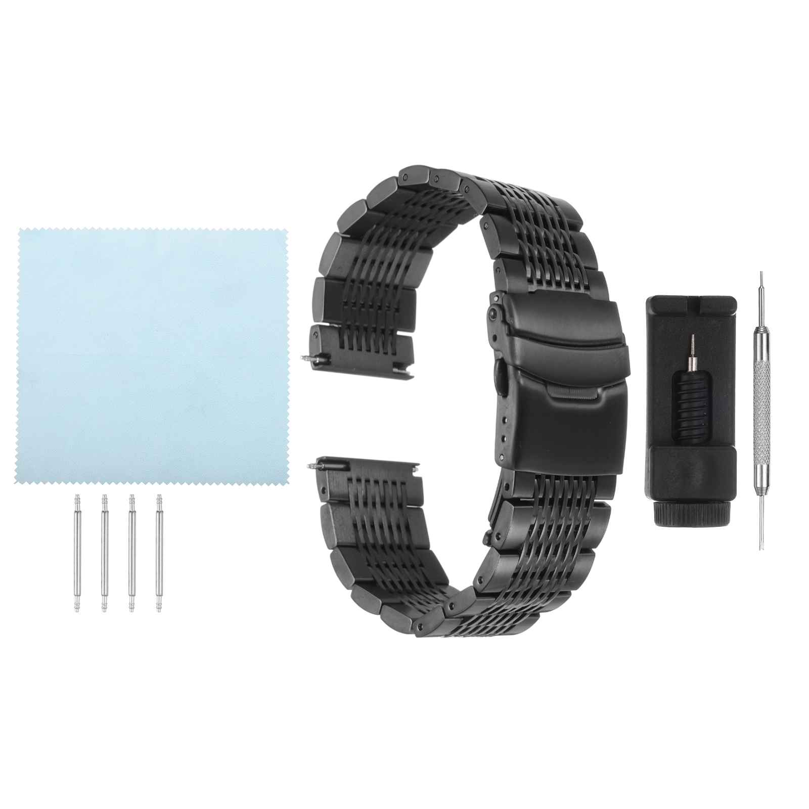 Uxcell Stainless Steel Mesh Watch Band 22mm Quick Release Metal Watch ...