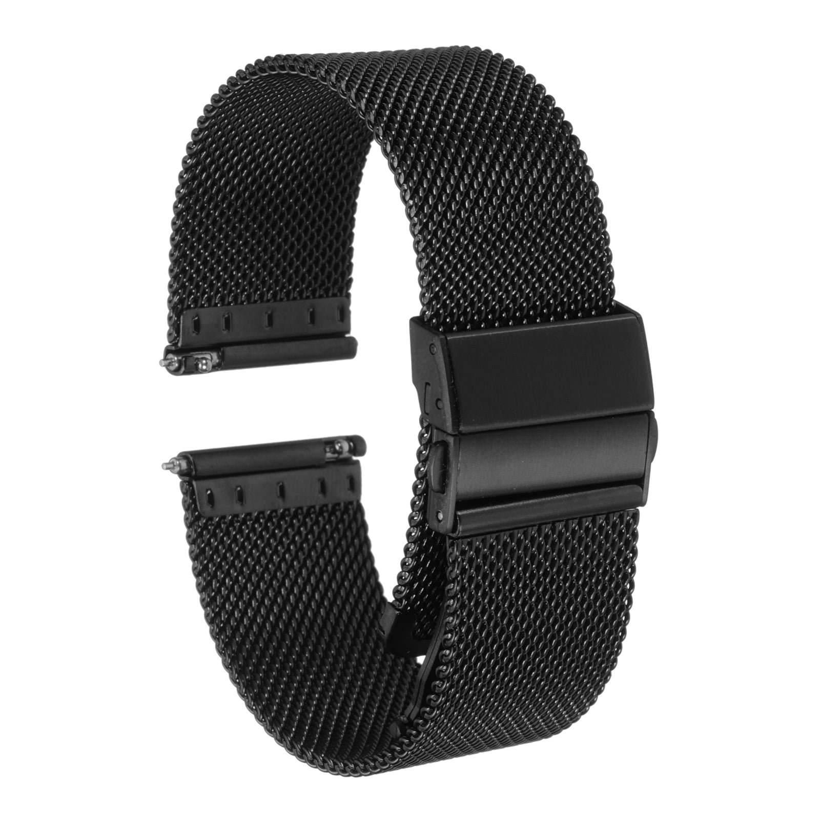 Uxcell Stainless Steel Mesh Watch Band 22mm Quick Release Metal Watch ...