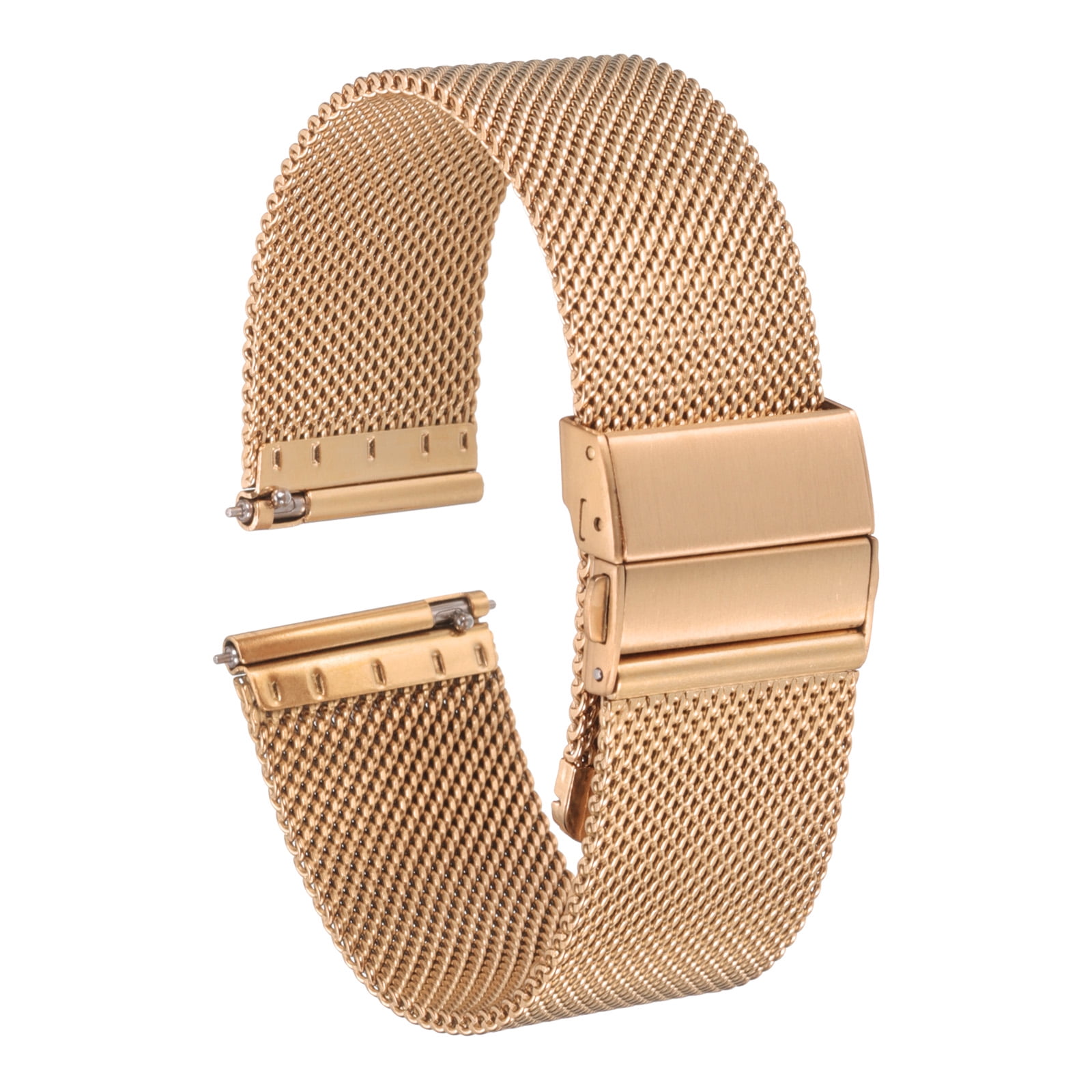 Uxcell Stainless Steel Mesh Watch Band 22mm Quick Release Metal Watch ...