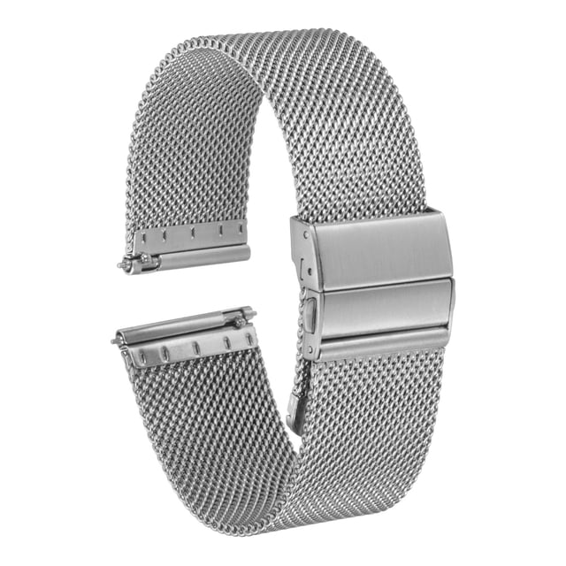 Uxcell Stainless Steel Mesh Watch Band 22mm Quick Release Metal Watch ...