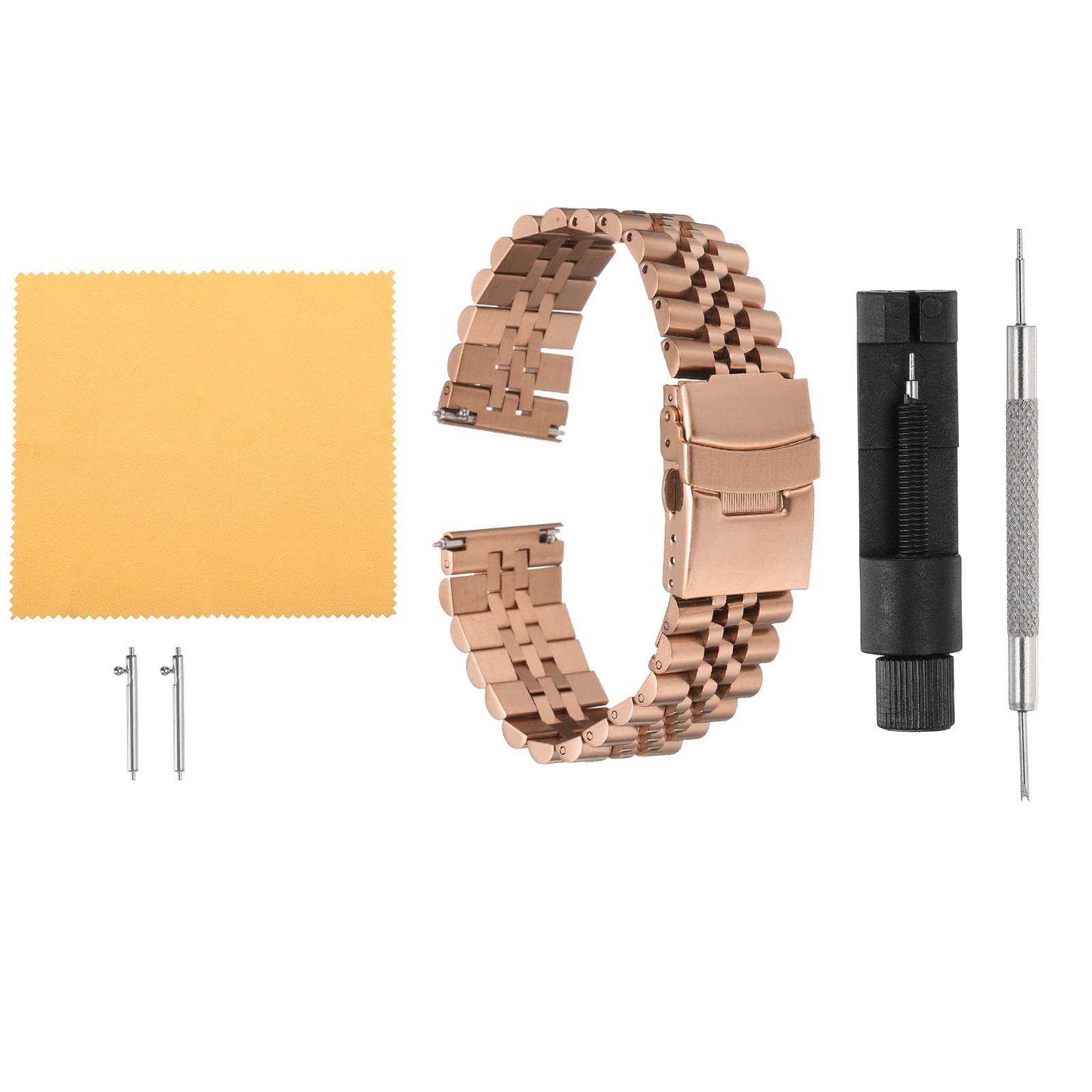 Uxcell Stainless Steel Mesh Watch Band 22mm Quick Release Universal ...
