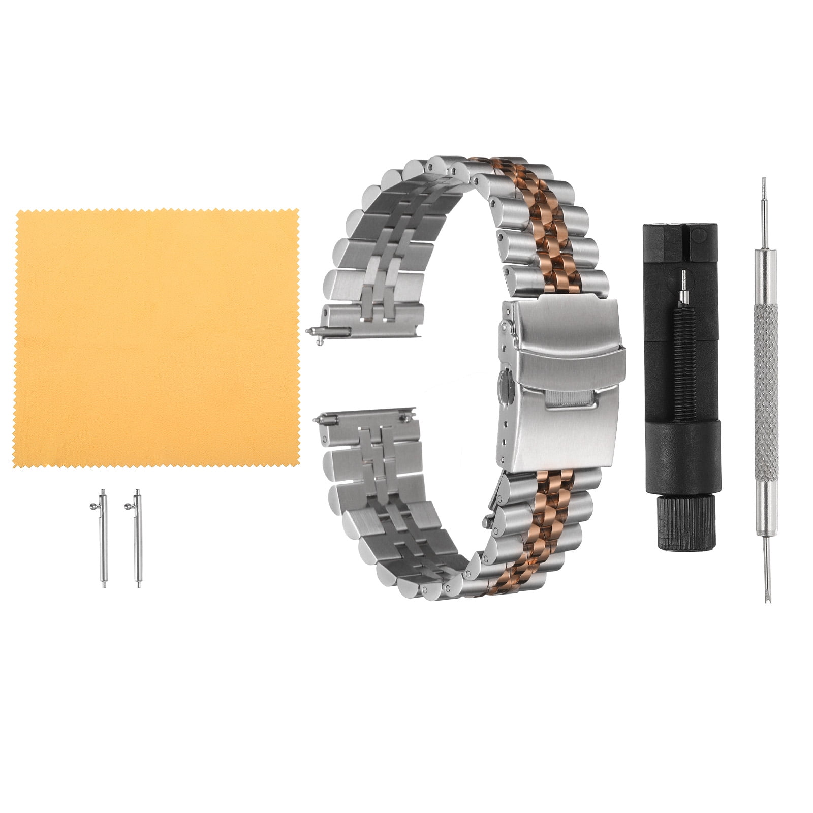 Uxcell Stainless Steel Mesh Watch Band 22mm Quick Release Universal ...