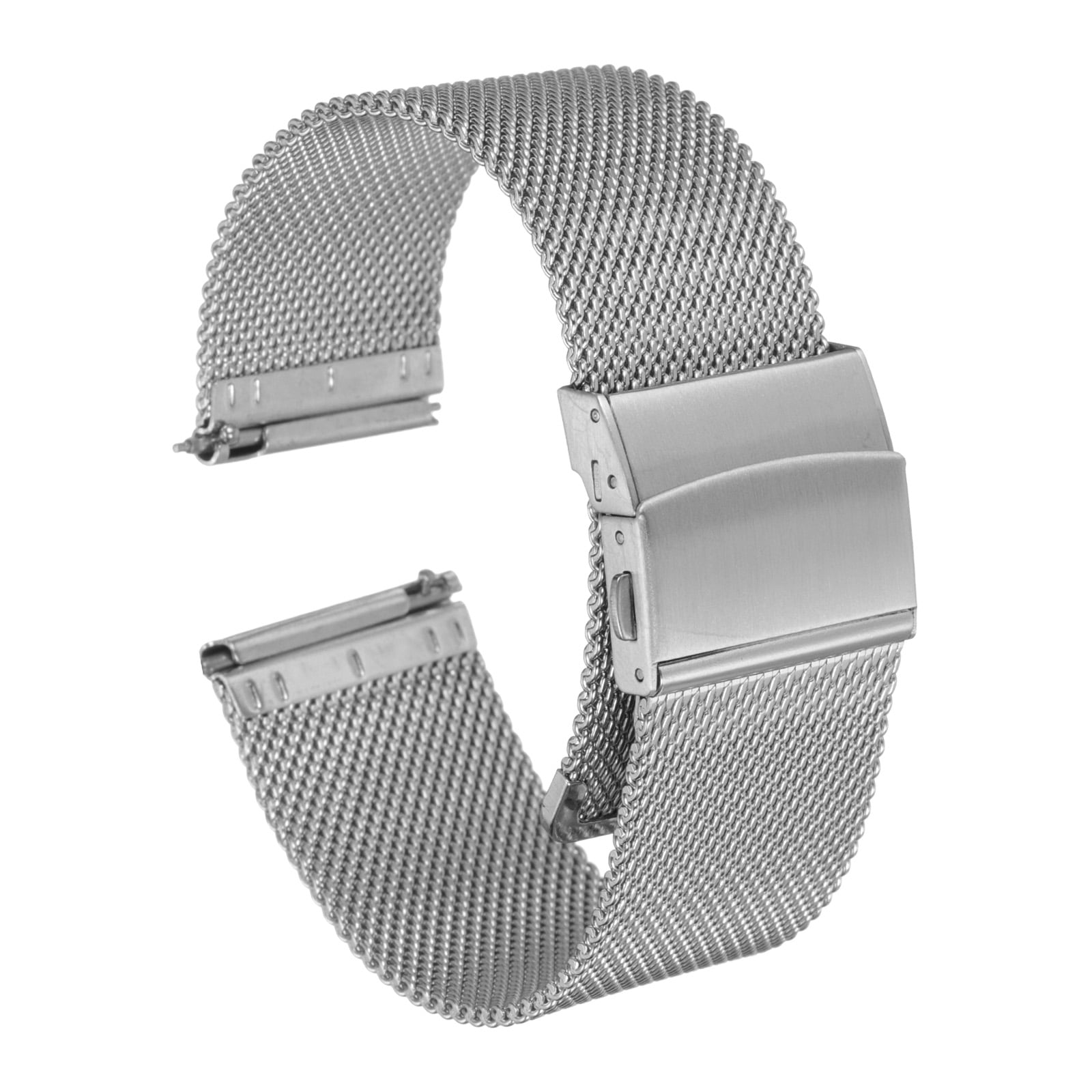 Uxcell Stainless Steel Mesh Watch Band 24mm Quick Release Metal ...