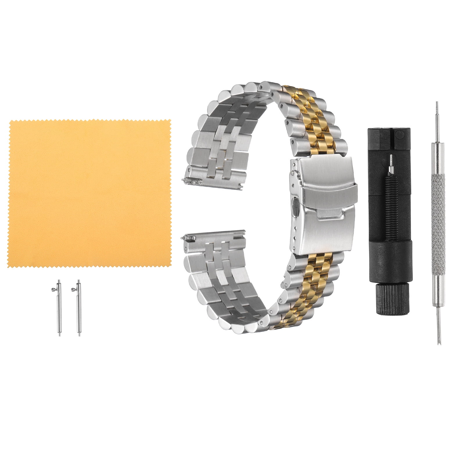 Uxcell Stainless Steel Mesh Watch Band 24mm Quick Release Universal ...