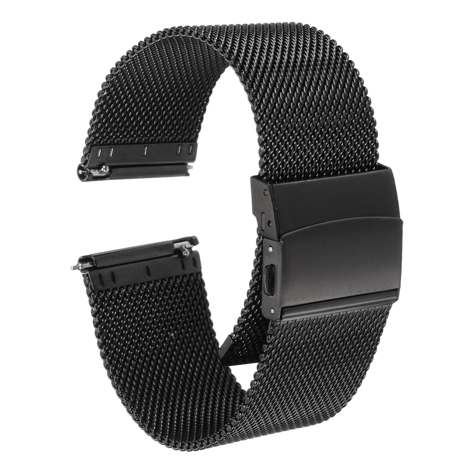 Uxcell Stainless Steel Mesh Watch Band Quick Release Metal Watch Strap ...