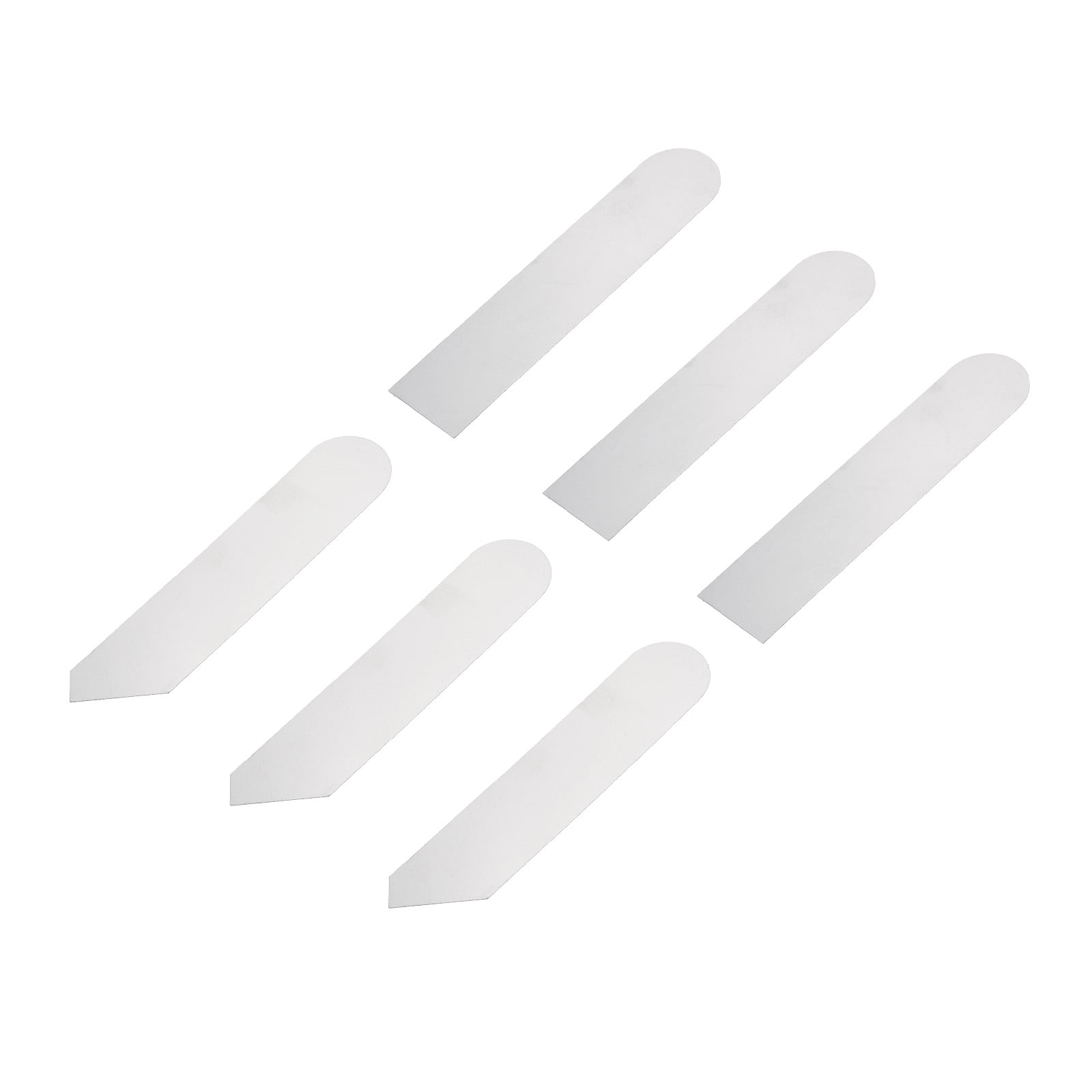 Uxcell Stainless Steel Metal Flat Curved Spudger Kit 0.3mm Ultra Thin ...