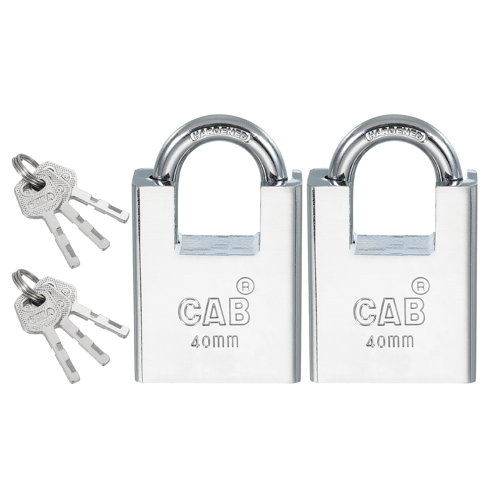 Uxcell Stainless Steel Padlocks, High-Security Padlock Keyed Different ...