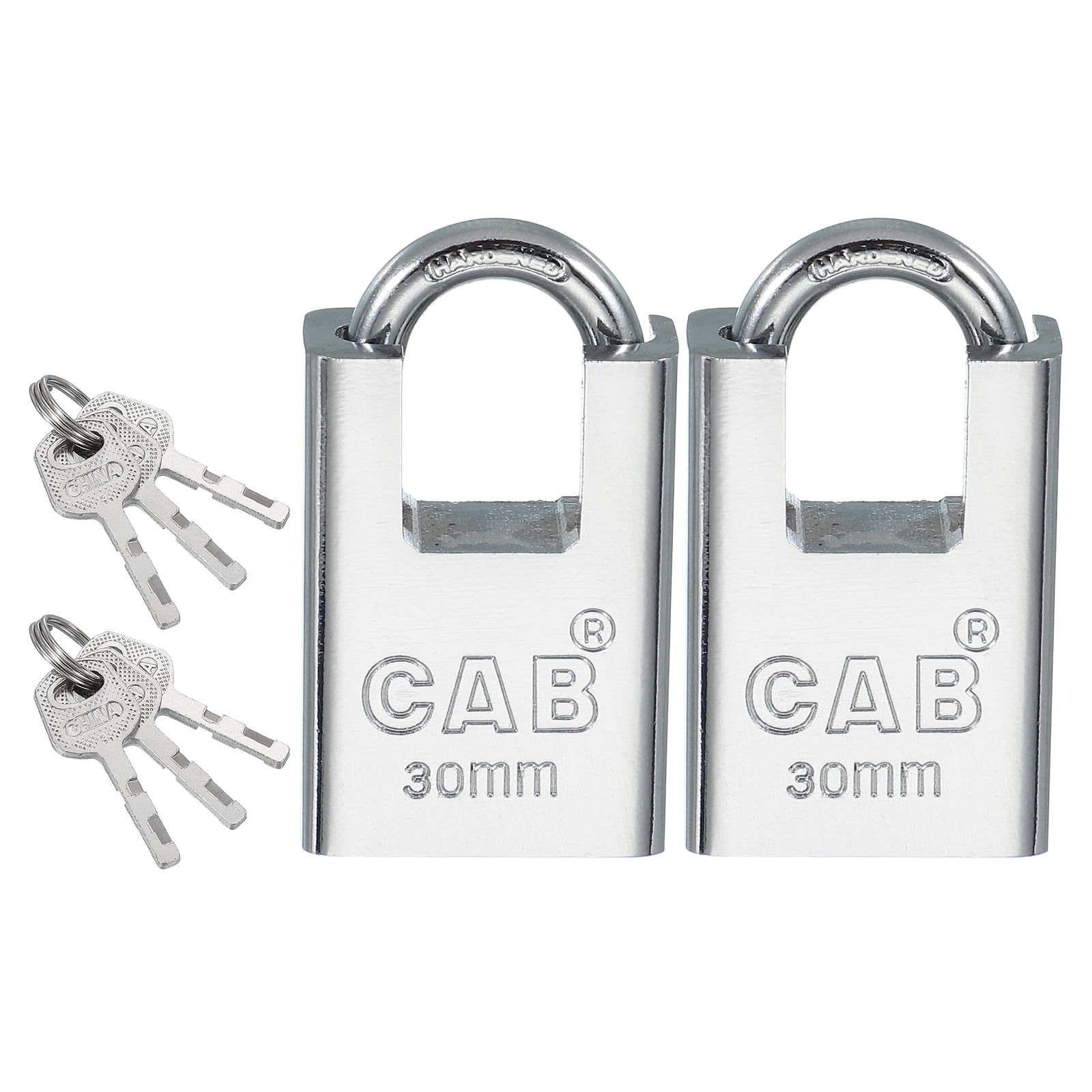 Uxcell Stainless Steel Padlocks, High-Security Padlock Keyed Different ...