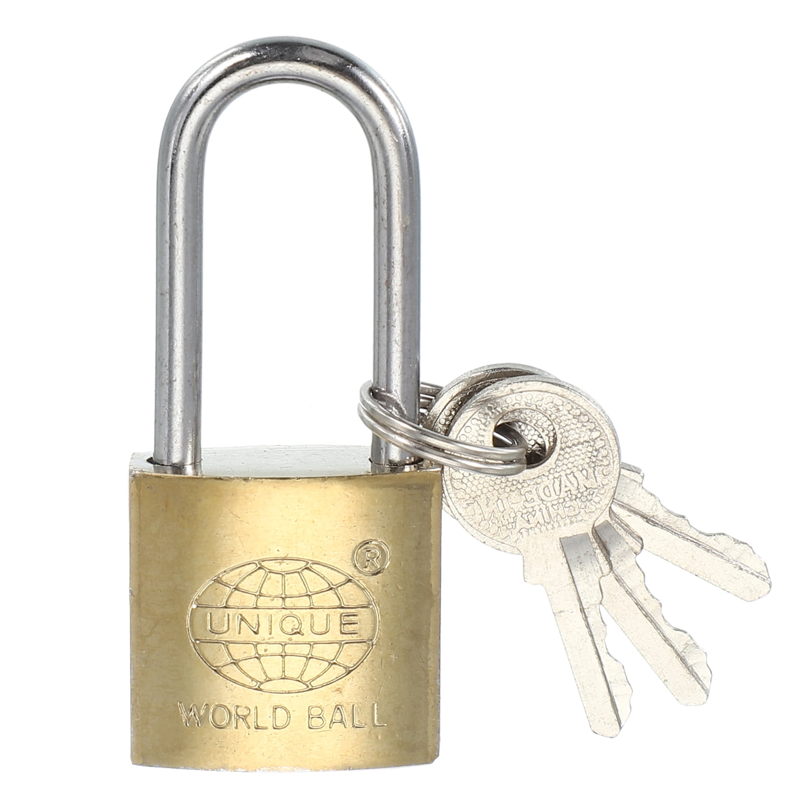 Uxcell Stainless Steel Padlocks Keyed Different Long Shackle Lock ...